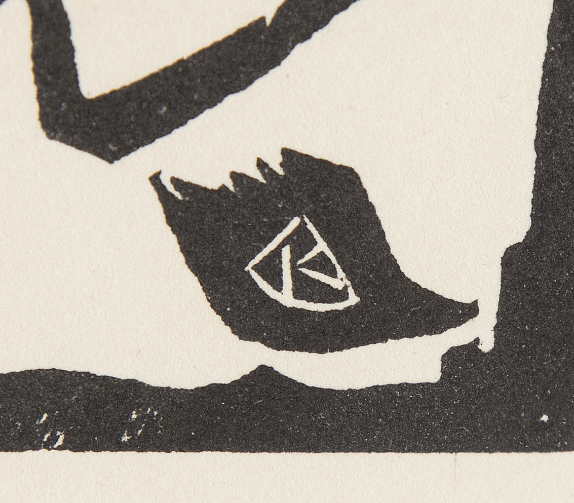 WASSILY KANDINSKY, after. Woodcut with printed signature. From: XX:e ...