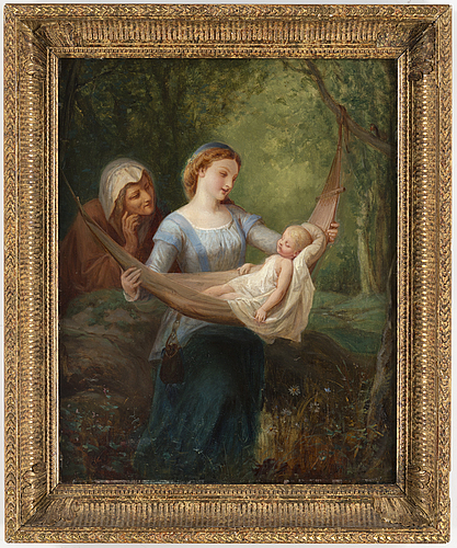 HENRI PIERRE PICOU, Oil on canvas, signed and dated 1881. - Bukowskis