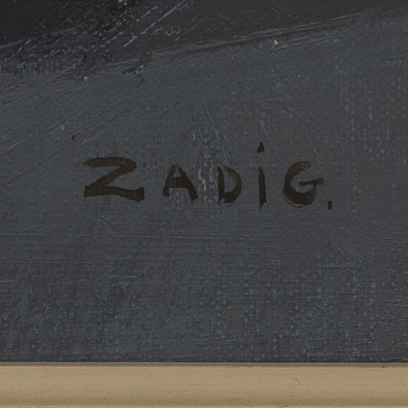 JACQUES ZADIG, olja på duk, signerad. - Bukowskis