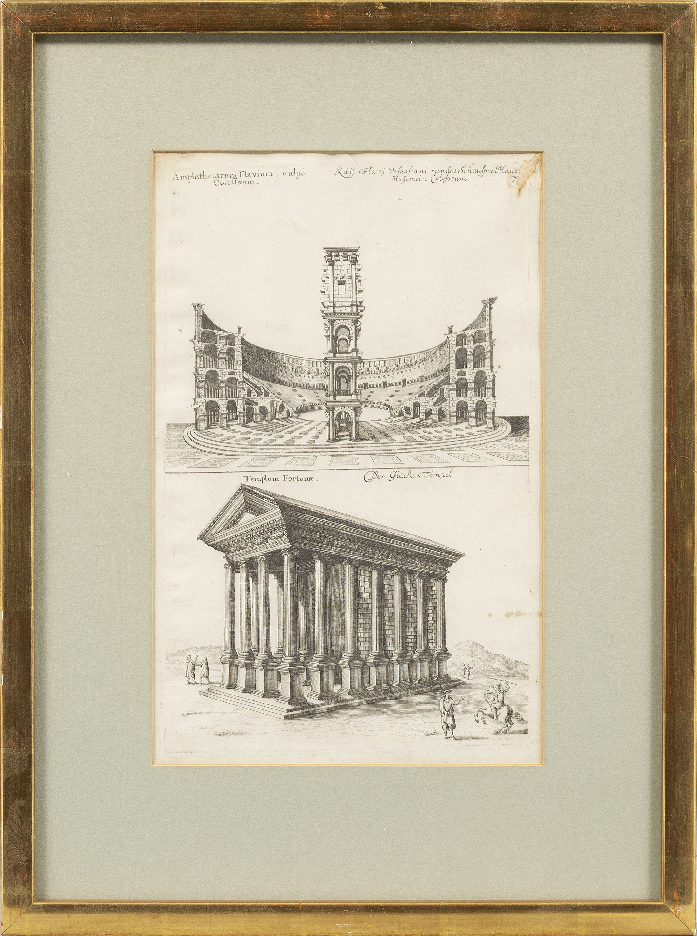 Two 18th century copper plate prints. - Bukowskis