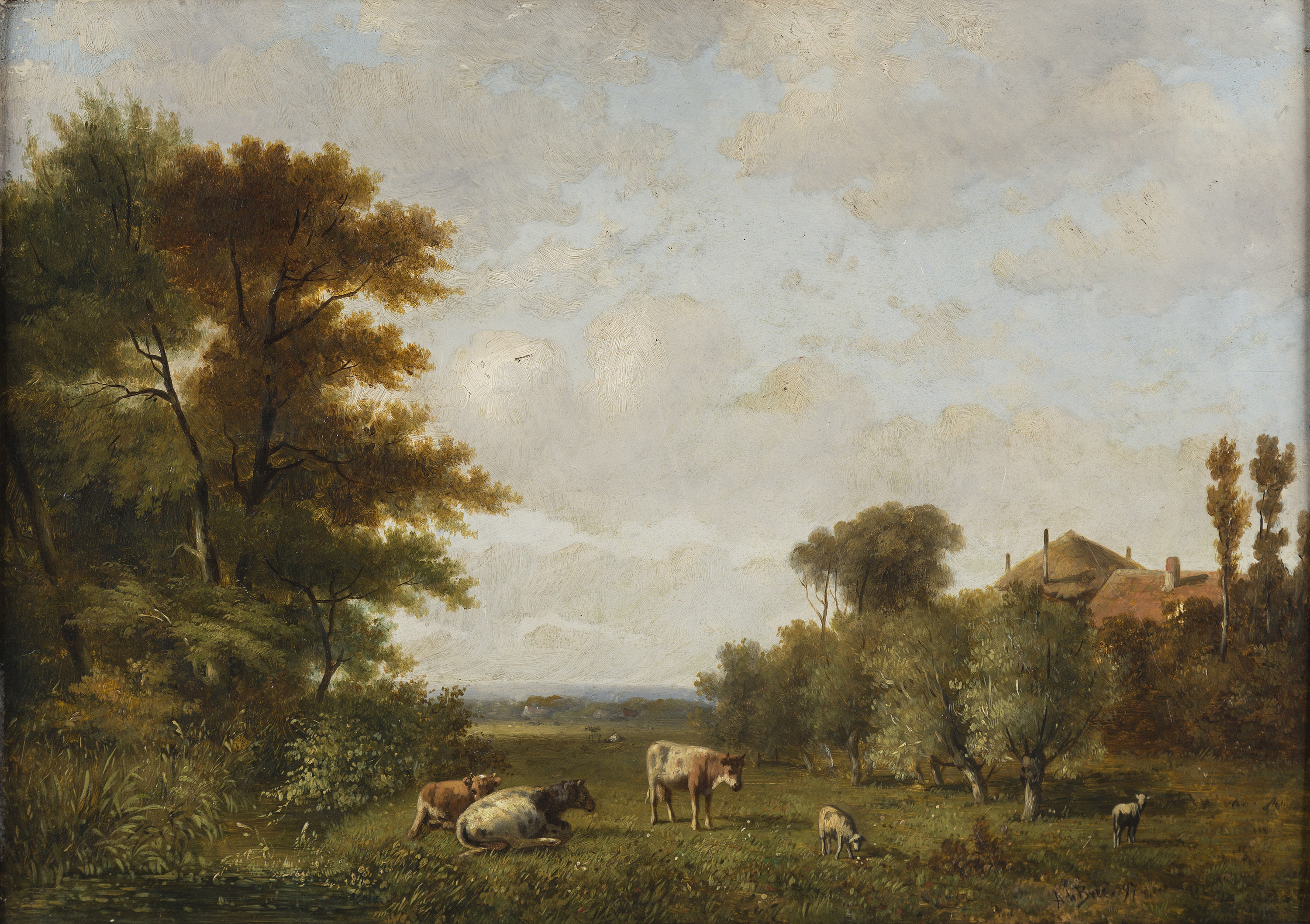 ANTHONY DE BREE, oil on board, signed and dated -97. - Bukowskis