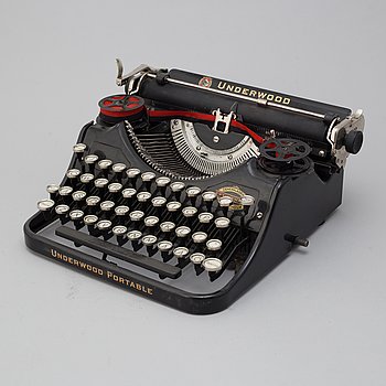 A early 20th century Underwood typewriter. - Bukowskis