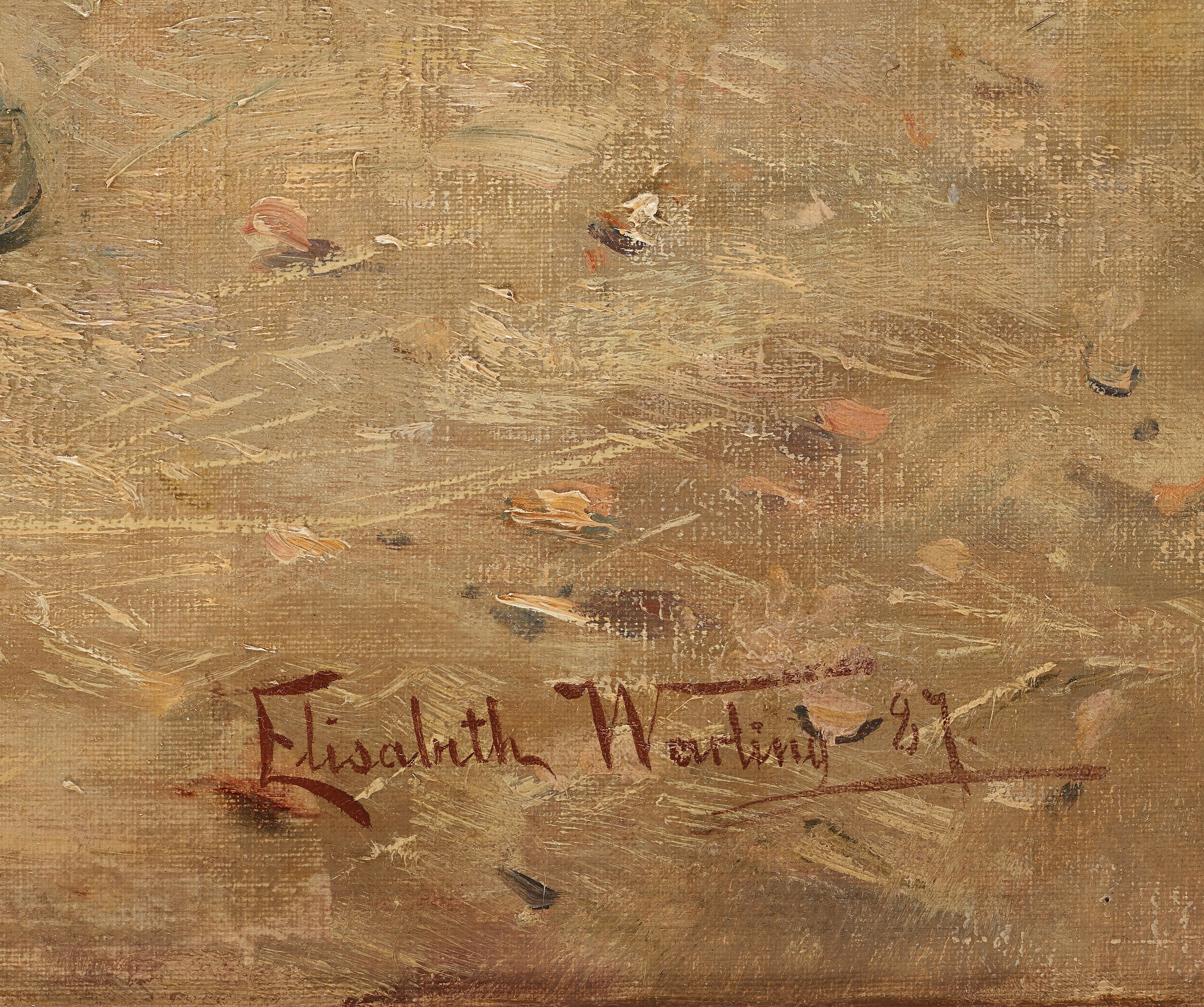 Elisabeth Warling, ELISABETH WARLING, oil on canvas, signed Elisabeth ...