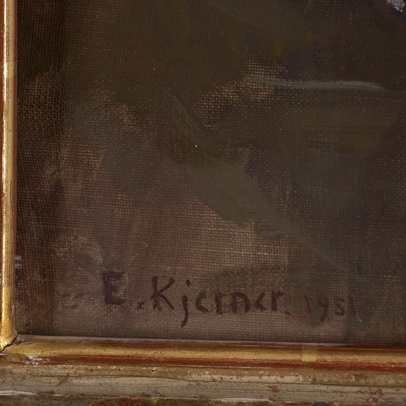 ESTHER KJERNER, olja på duk, signerad och daterad 1951. - Bukowskis