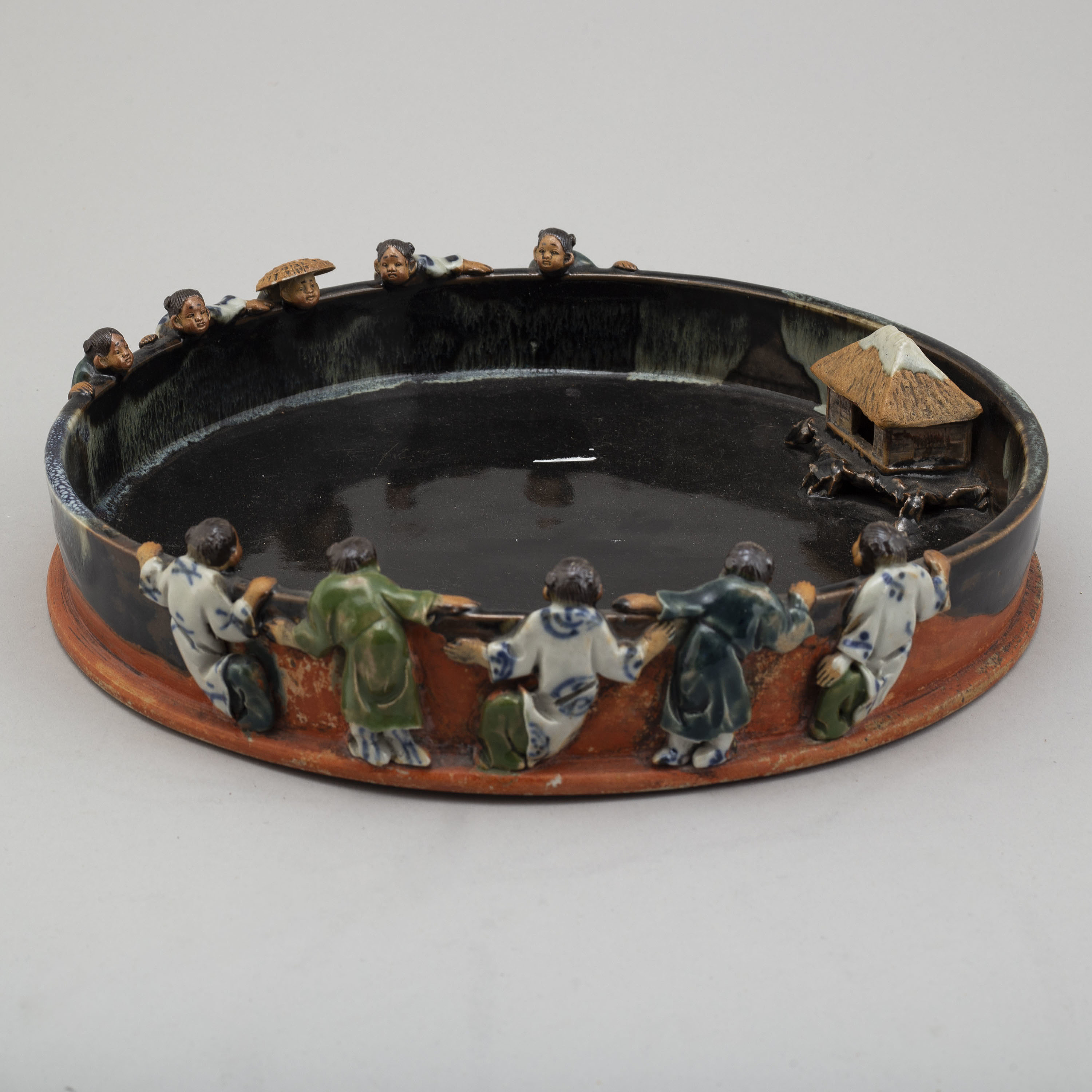 A Japanese pottery bowl, Sumida ware, meiji (1868-1912). - Bukowskis