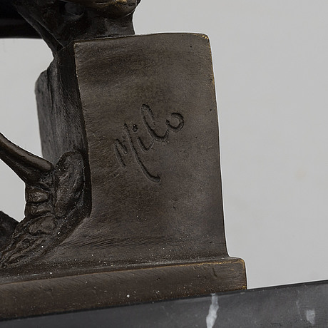 MAX MILO, A bronze sculpture, signed Milo. Foundry mark. - Bukowskis
