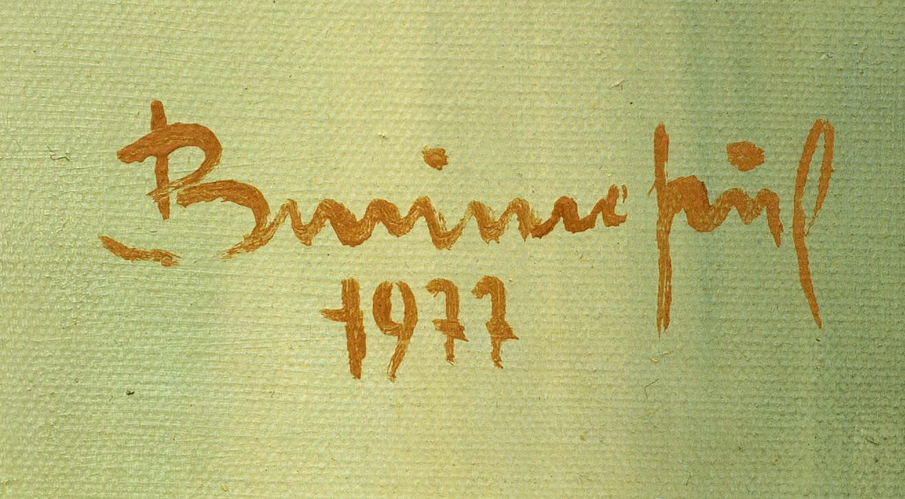JOSEF BRUNNER, oil on canvas, signed 1977. - Bukowskis
