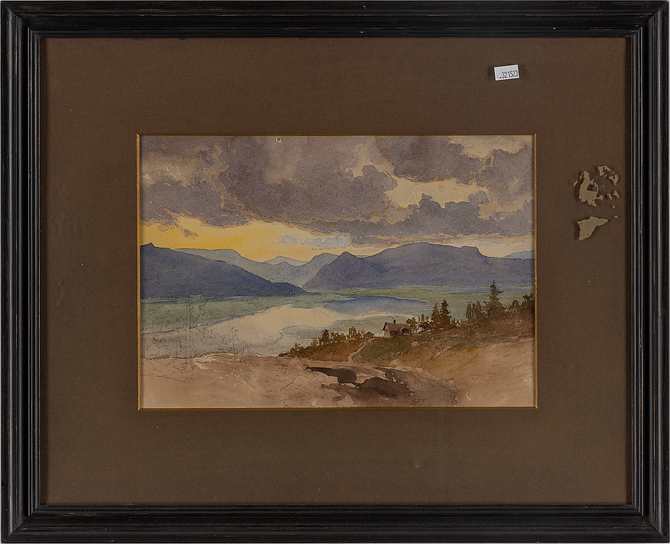 PER DANIEL HOLM, akvarell. - Bukowskis