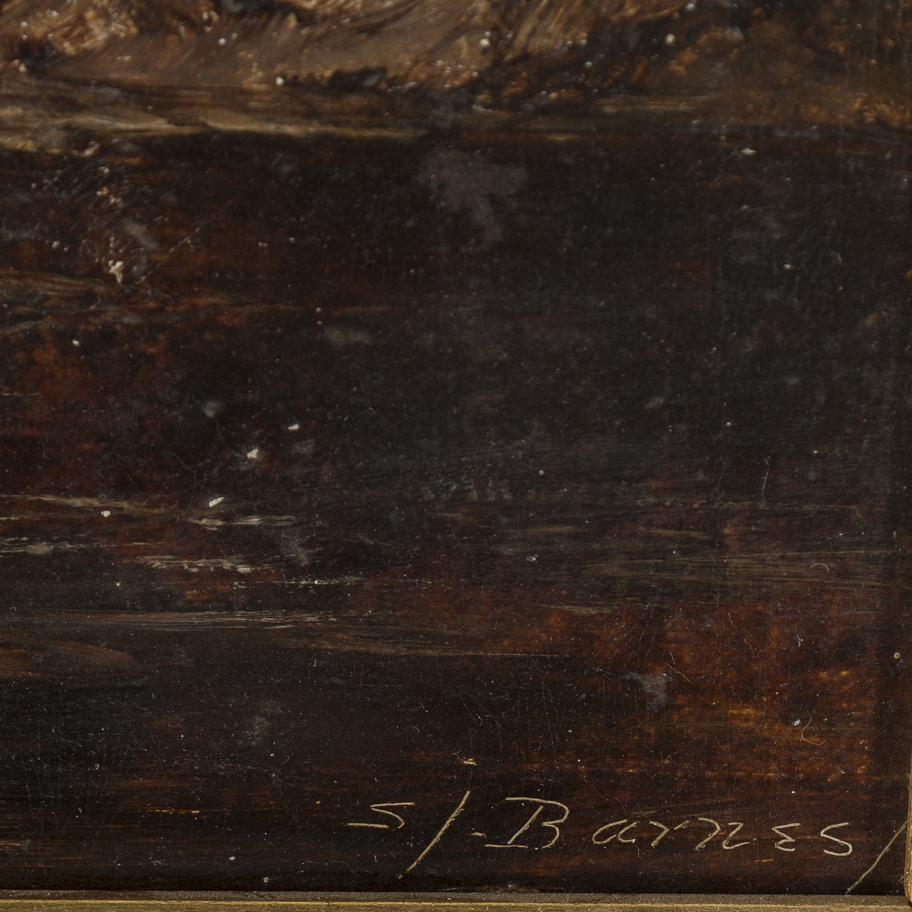 SAMUEL JOHN BARNES, UNKNOWN ARTIST, oil on canvas, signed SJ Barnes ...