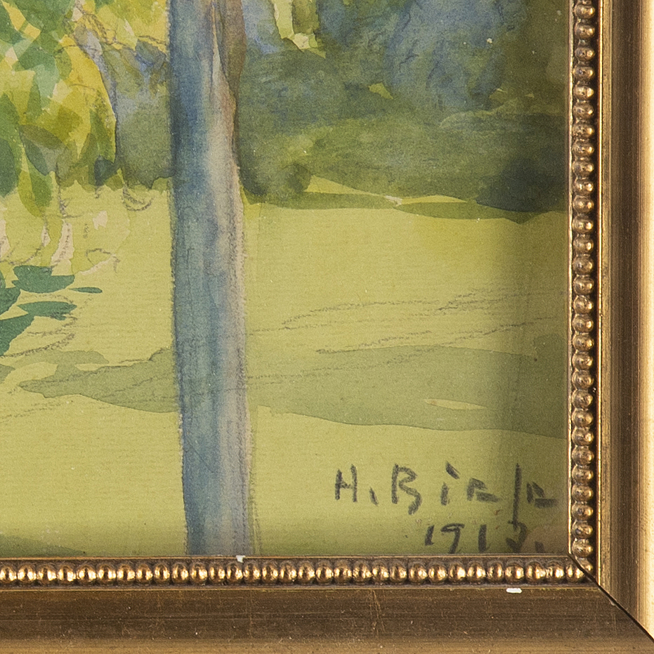 HELMI BIESE, watercolour, signed and dated 1917. - Bukowskis