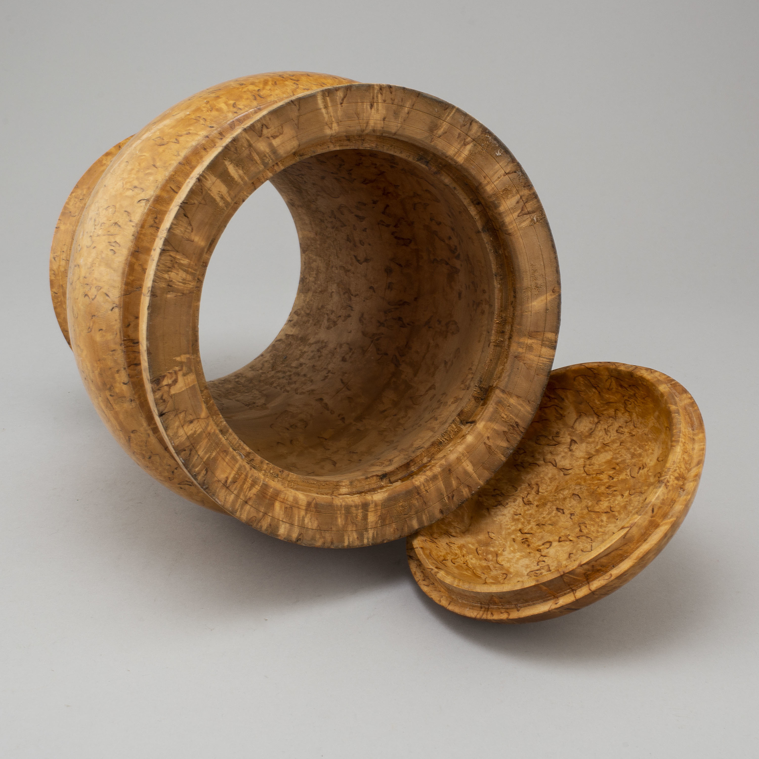 A large Swedish Tobacco jar with cover, presumalby early 20th Century ...