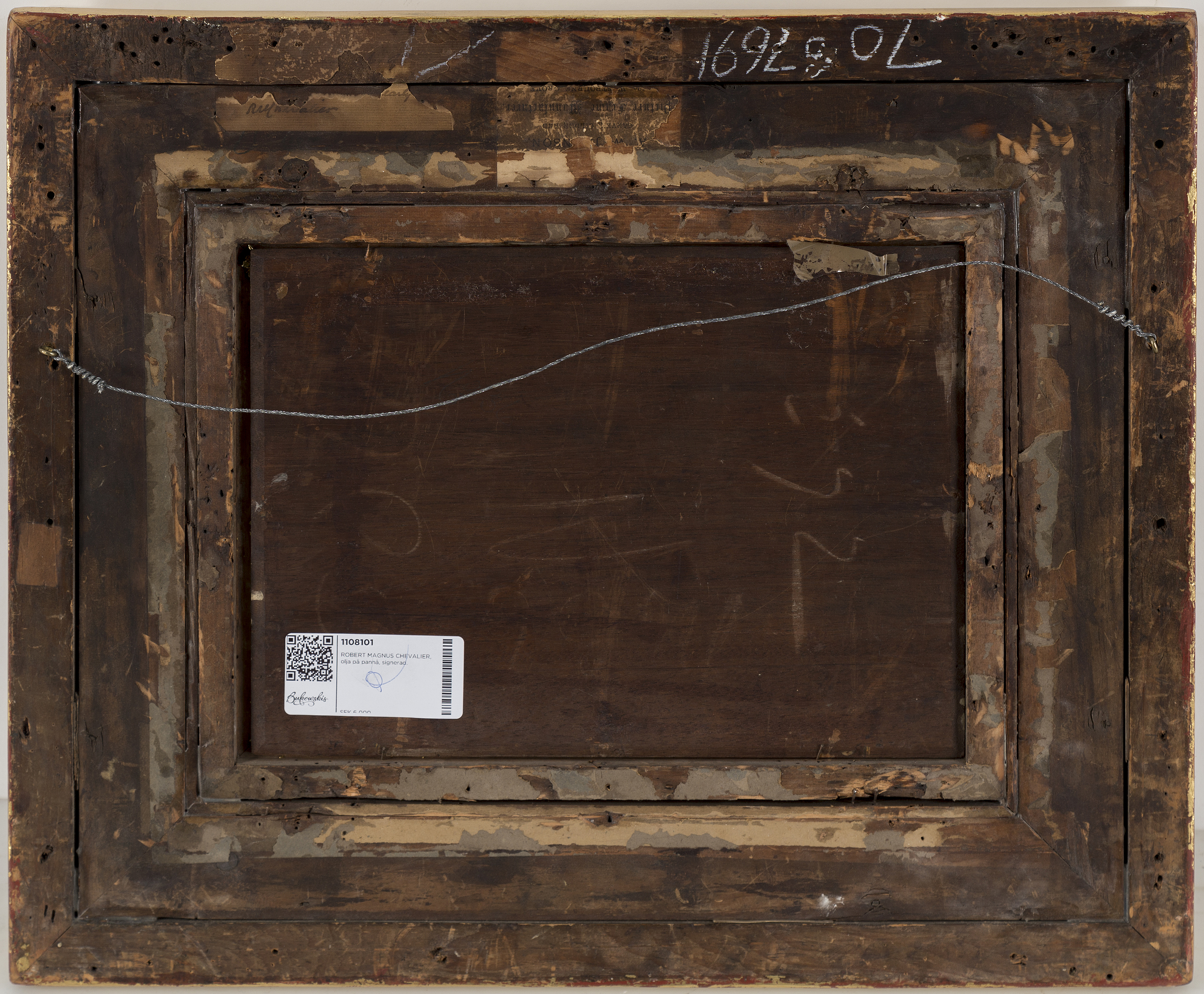 ROBERT MAGNUS CHEVALIER, oil on panel, signed. - Bukowskis