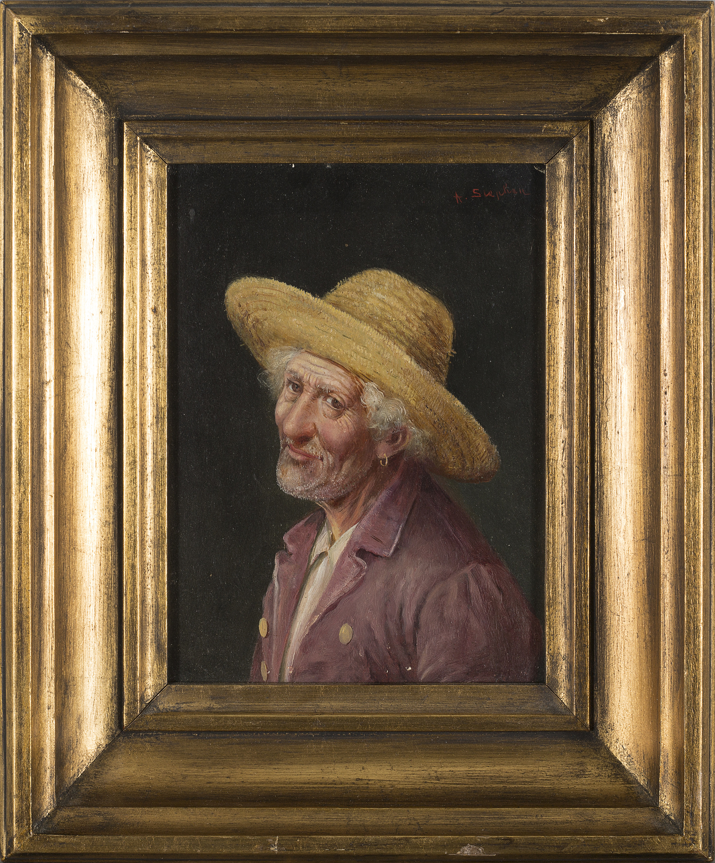 AUGUST STEPHAN, oil on panel. - Bukowskis