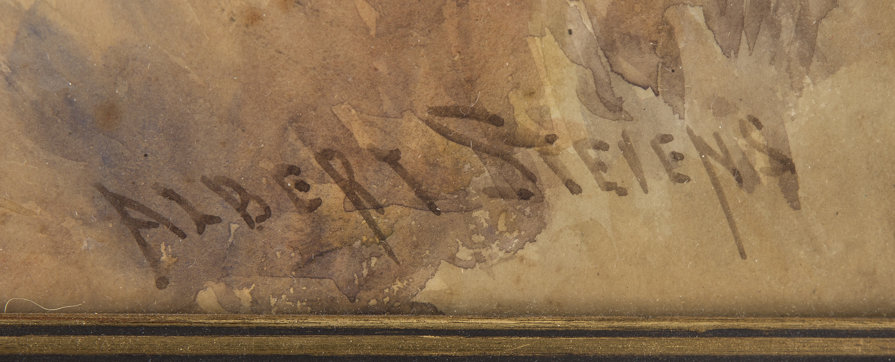 ALBERT STEVENS, akvarell, signerad. - Bukowskis