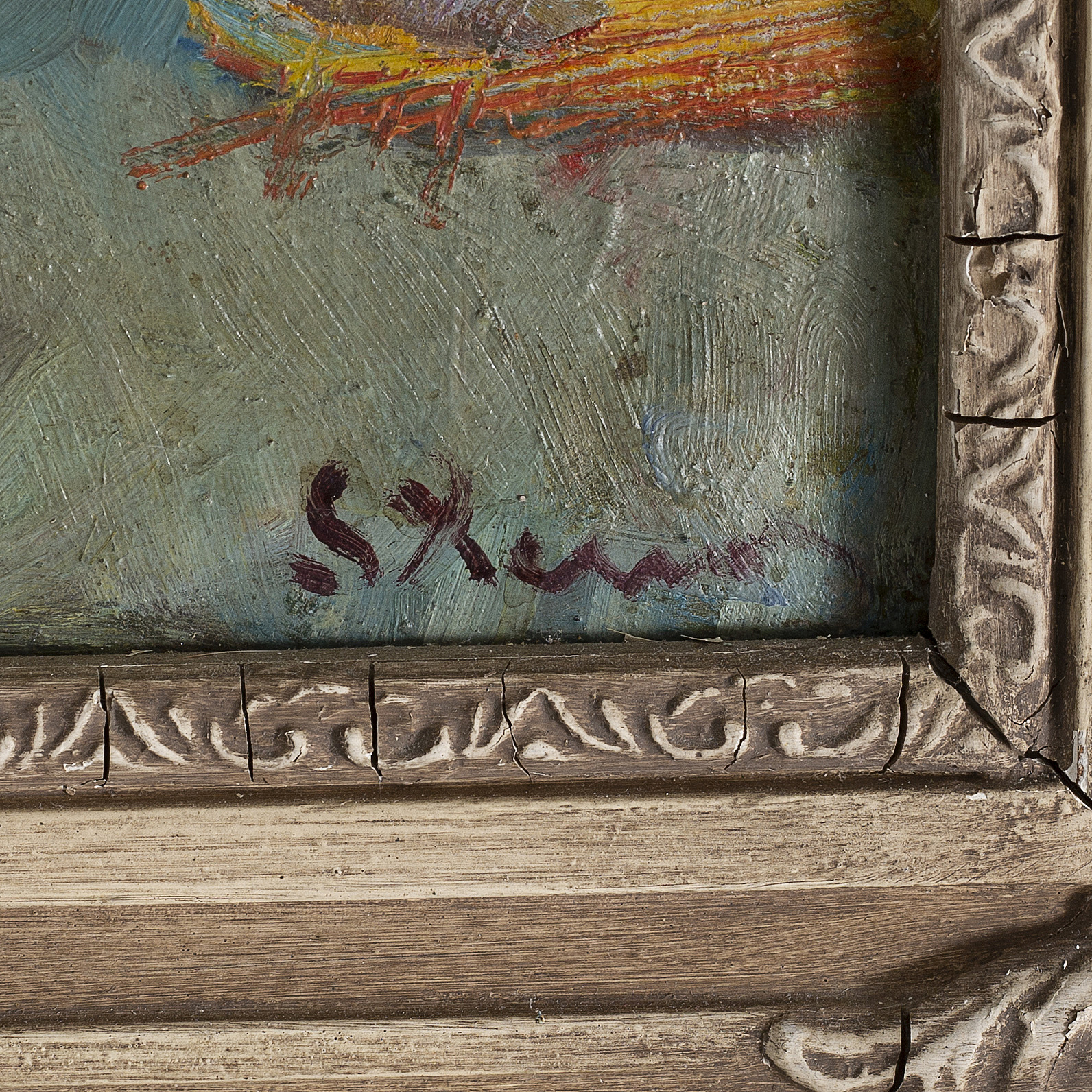 SPIROS XENOS, oil on paper pannel. - Bukowskis