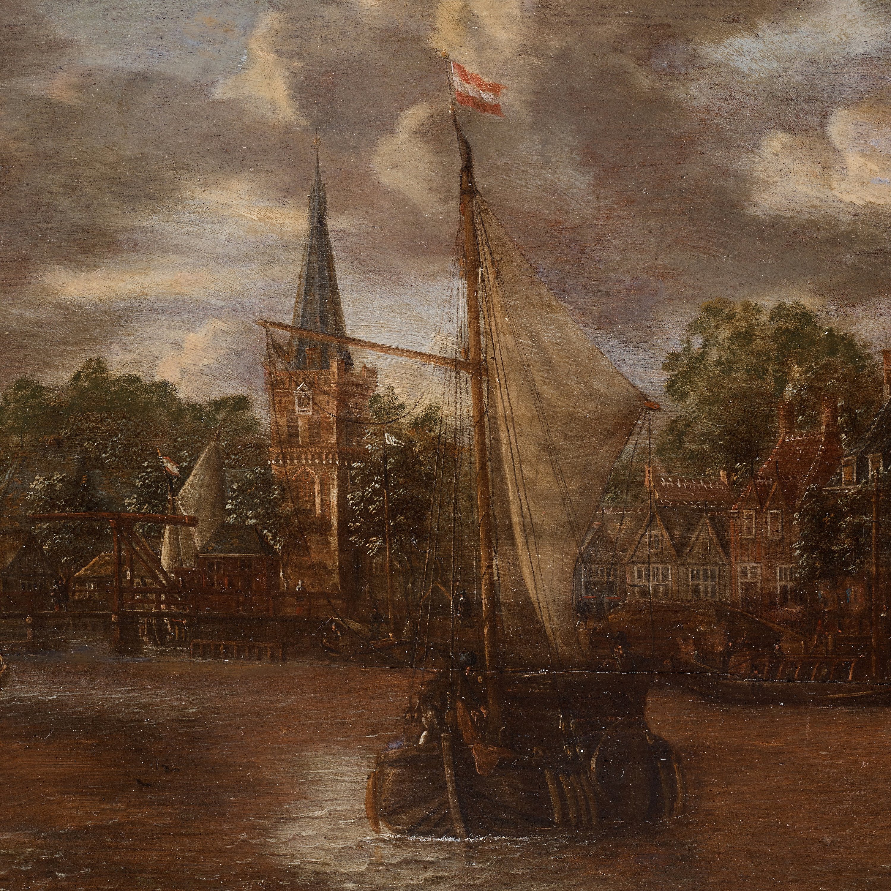 Jacobus Storck, View of the Maarssen on the river Vecht. - Bukowskis