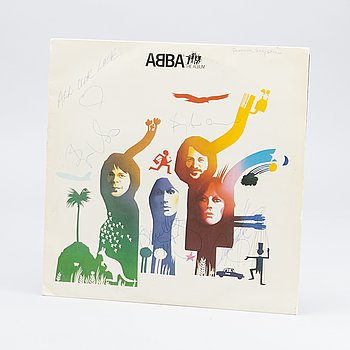 AN LP SIGNED BY ABBA, "The Album", 1977. - Bukowskis