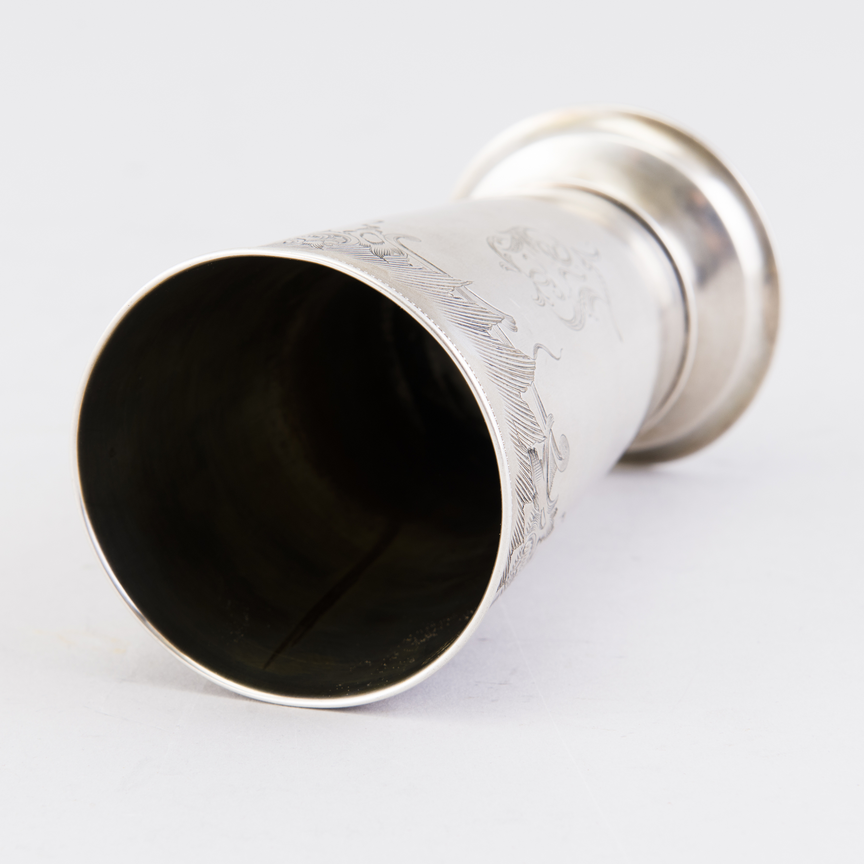 A 1880s-90s Russian silver beaker, maker's mark B.A., Moscow. - Bukowskis