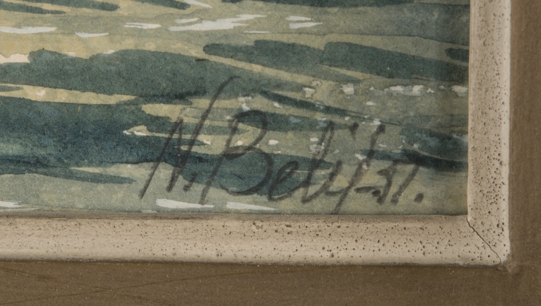 NIKOLAI BELIJ, vesiväri, signeerattu ja epäselvästi päivätty. - Bukowskis