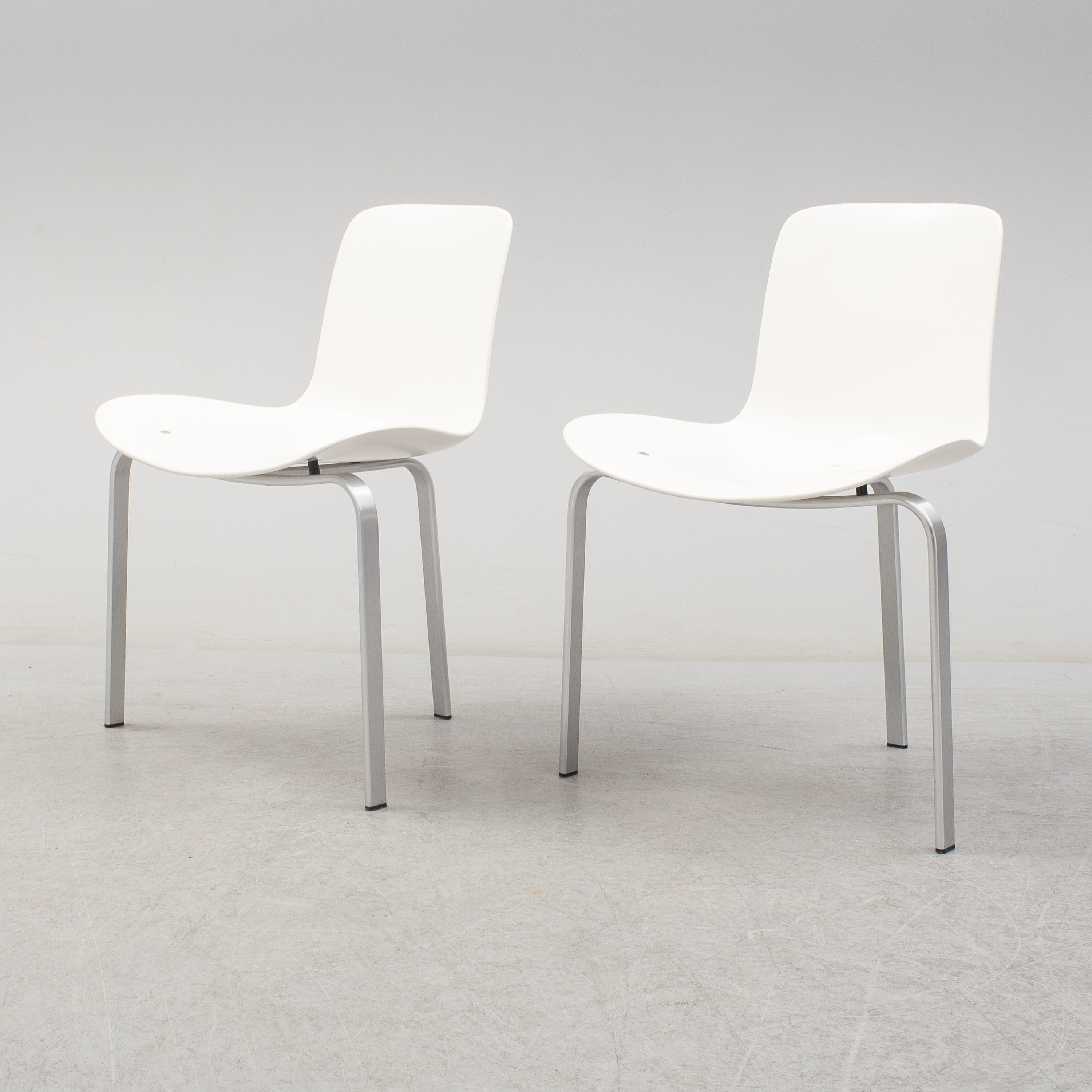 Four 'PK8' chairs and a PK-58 table by Poul Kjaerholm, Fritz Hansen ...