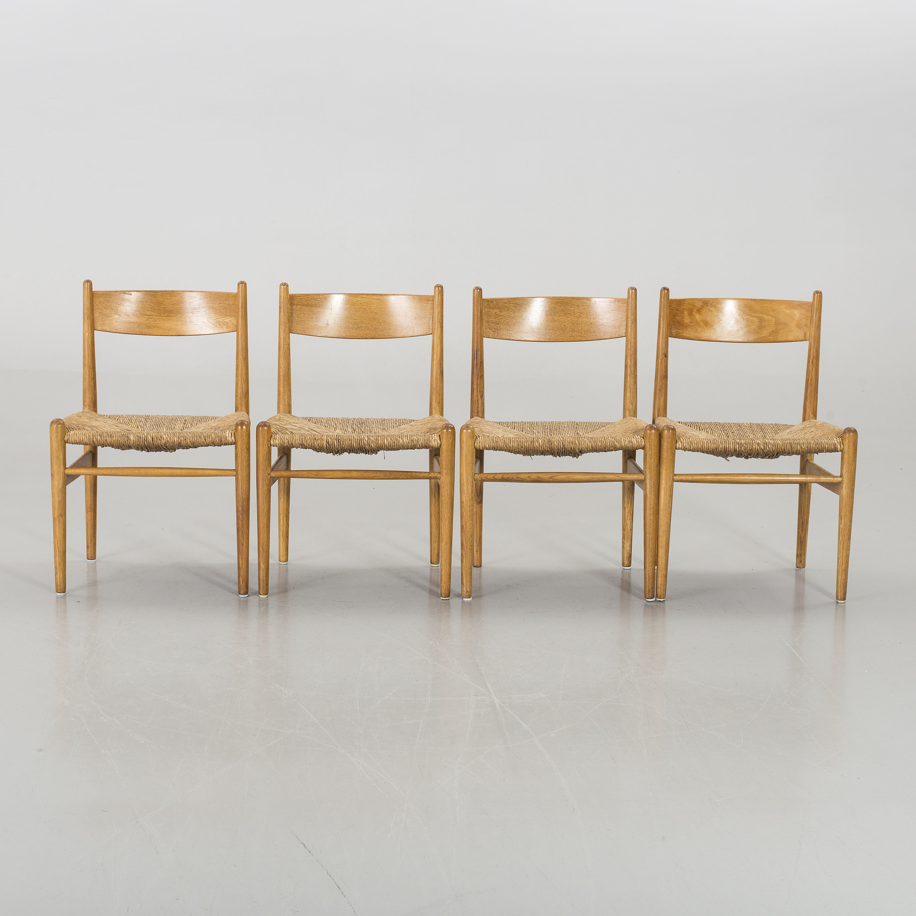 A SET OF 4 HANS J WEGNER "CH 36" CHAIRS. - Bukowskis