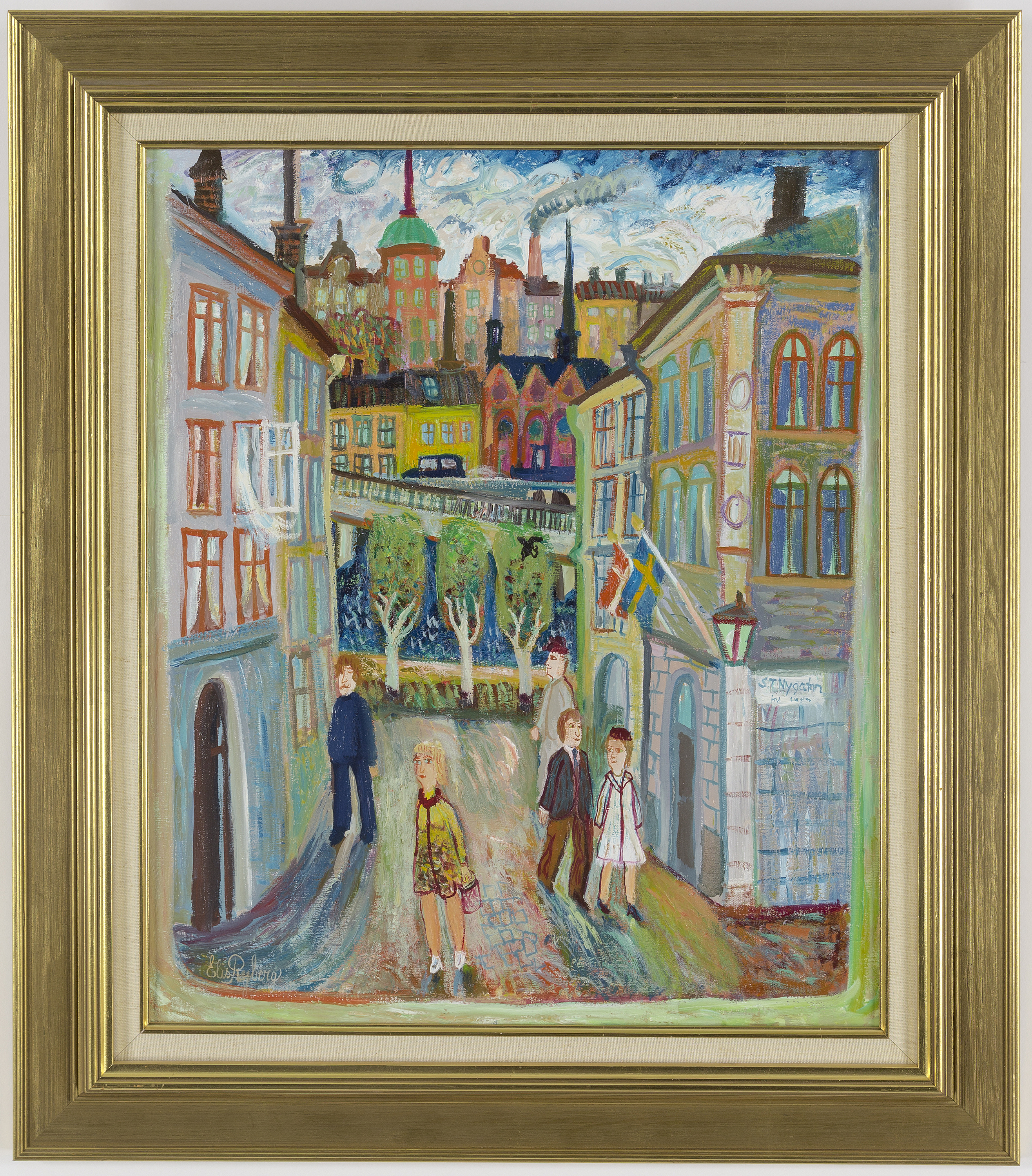 ELIS RYBERG, oil on panel, signed. - Bukowskis