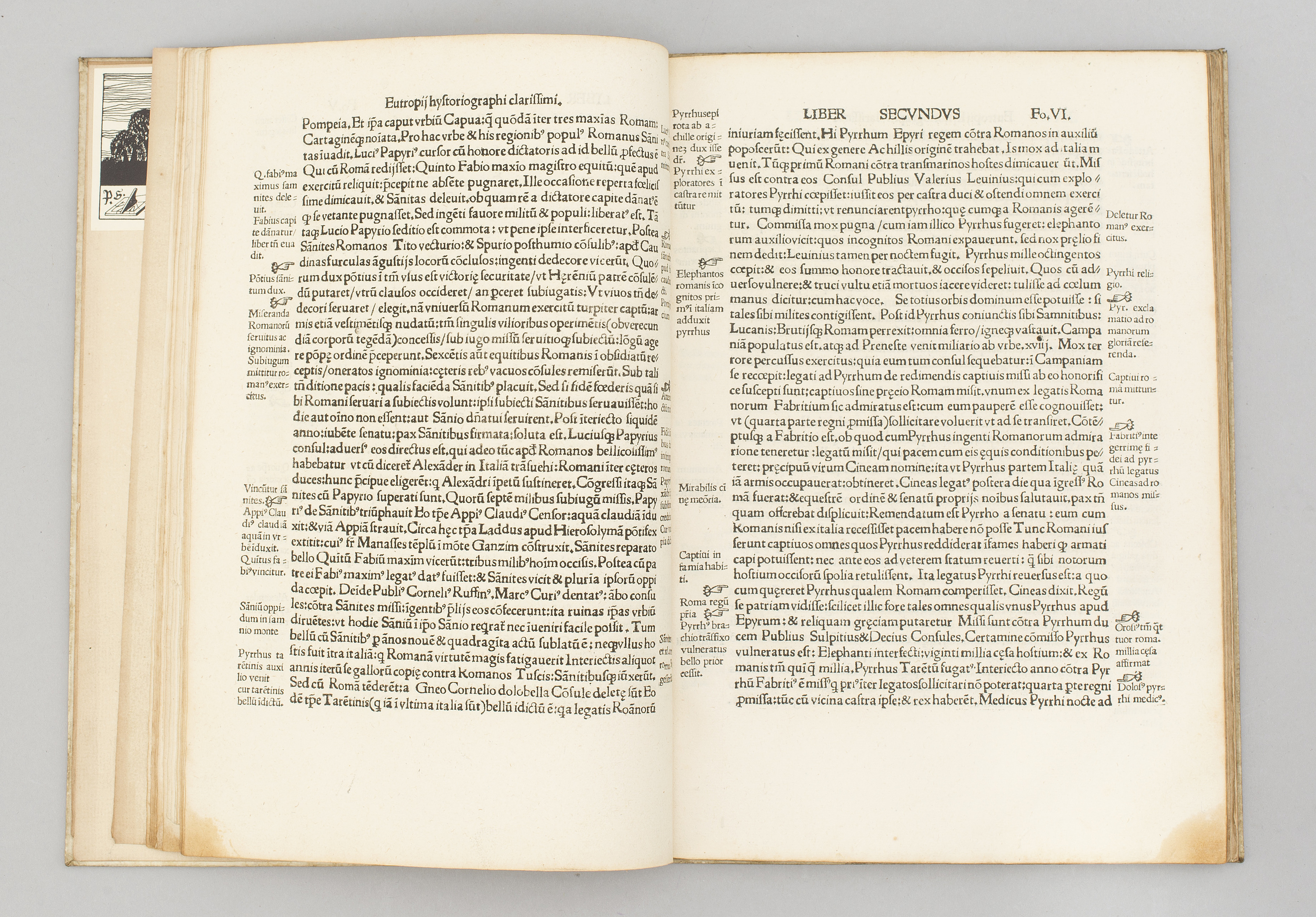 BOOK, Eutropius’ Roman History, 1512. - Bukowskis