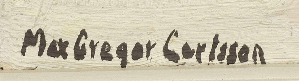 MAX GREGOR CARLSSON, oil on canvas, signed. - Bukowskis