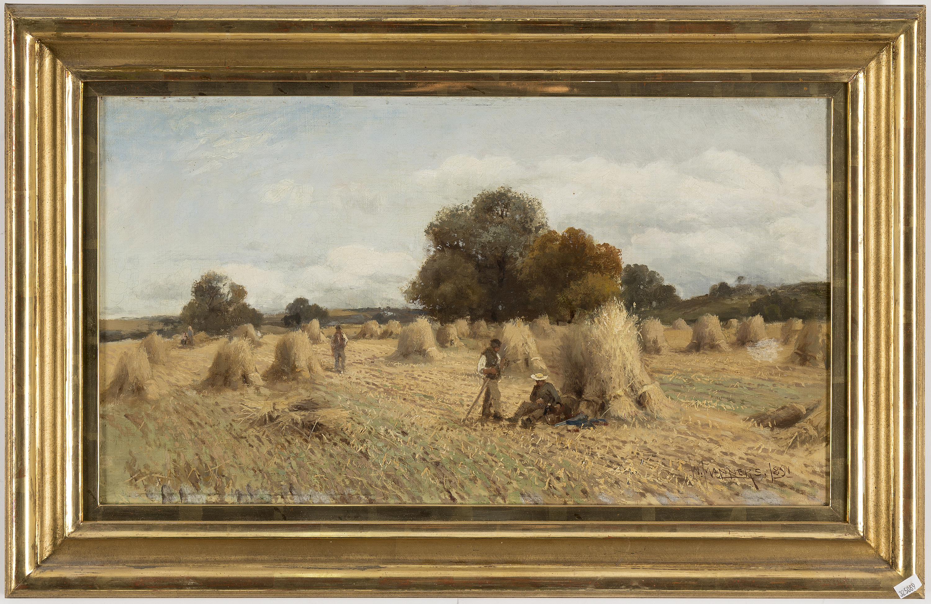 WILLIAM MANNERS, oil on canvas, signed and dated 1891. - Bukowskis