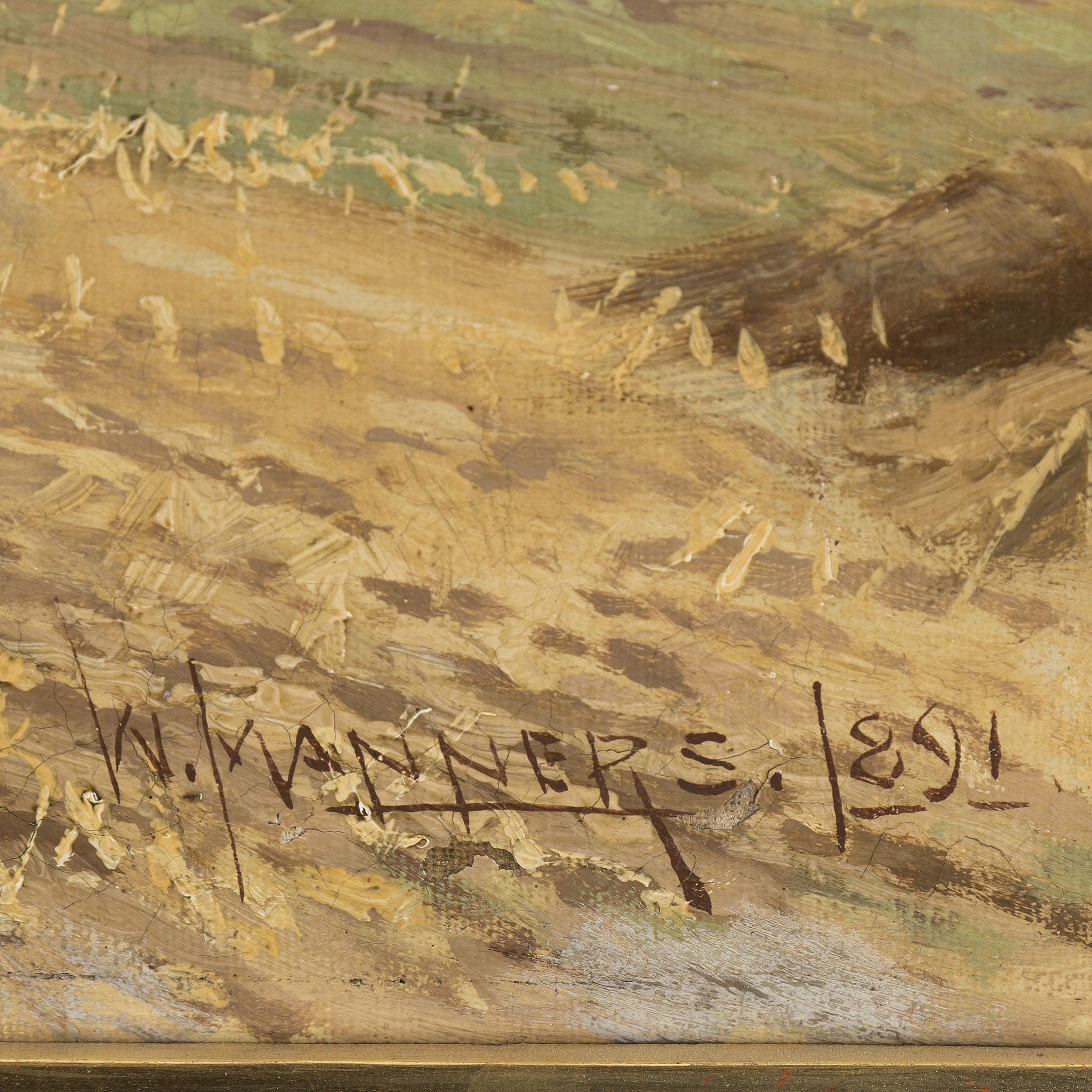 WILLIAM MANNERS, oil on canvas, signed and dated 1891. - Bukowskis