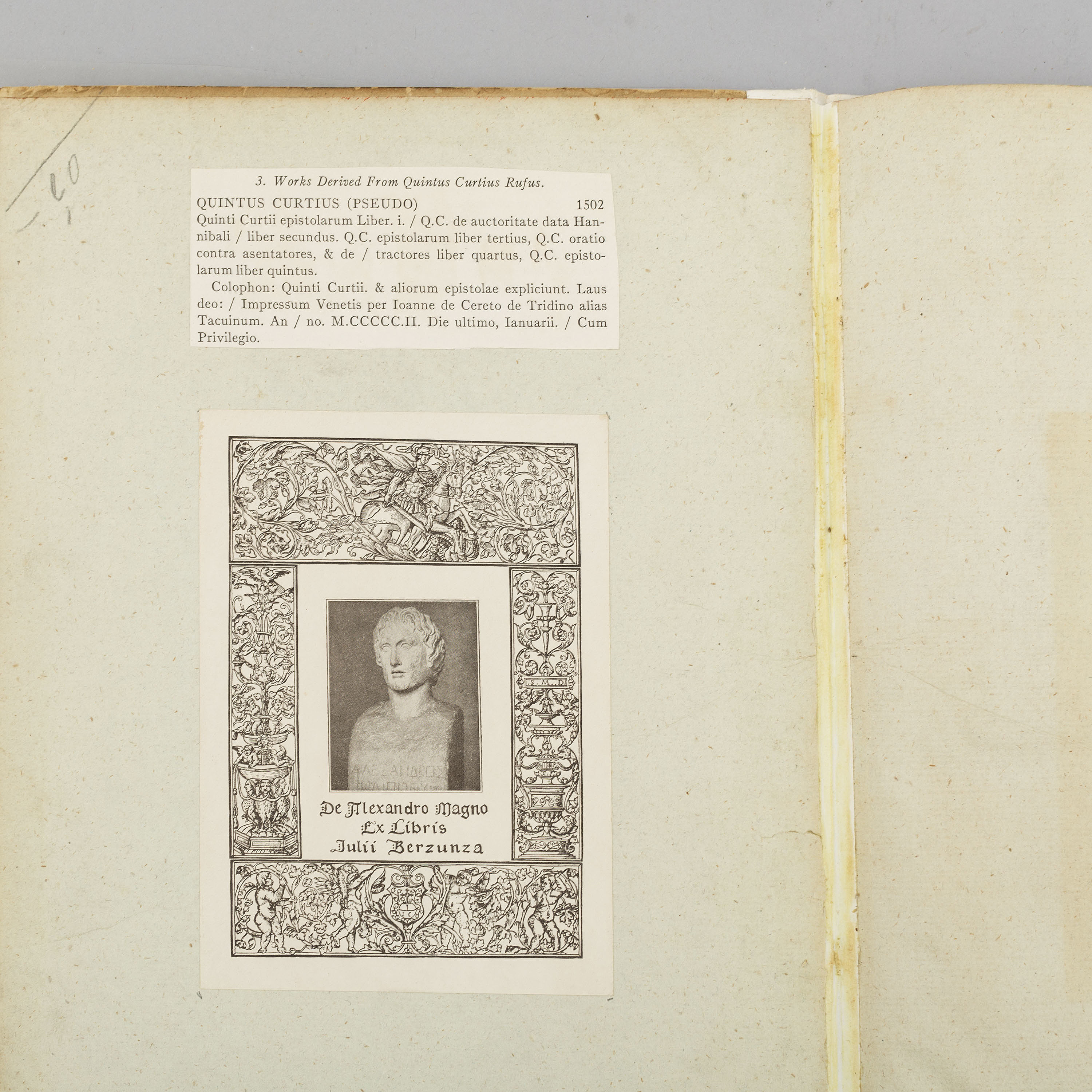 BOK, Works derived from Curtius Rufus, 1502. - Bukowskis