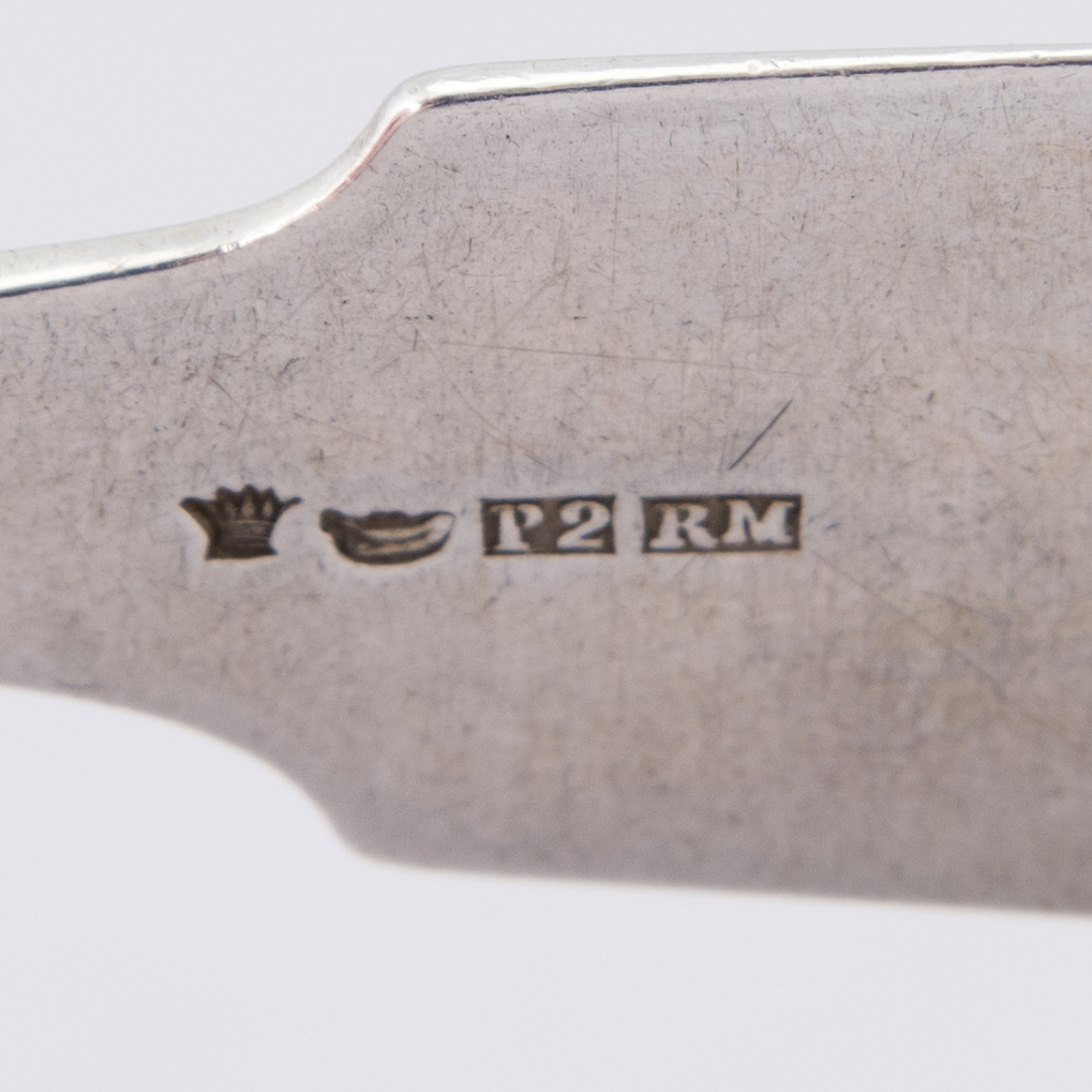 Silver cutlery with sea shell decoration, totally 27 pcs, Finnish ...