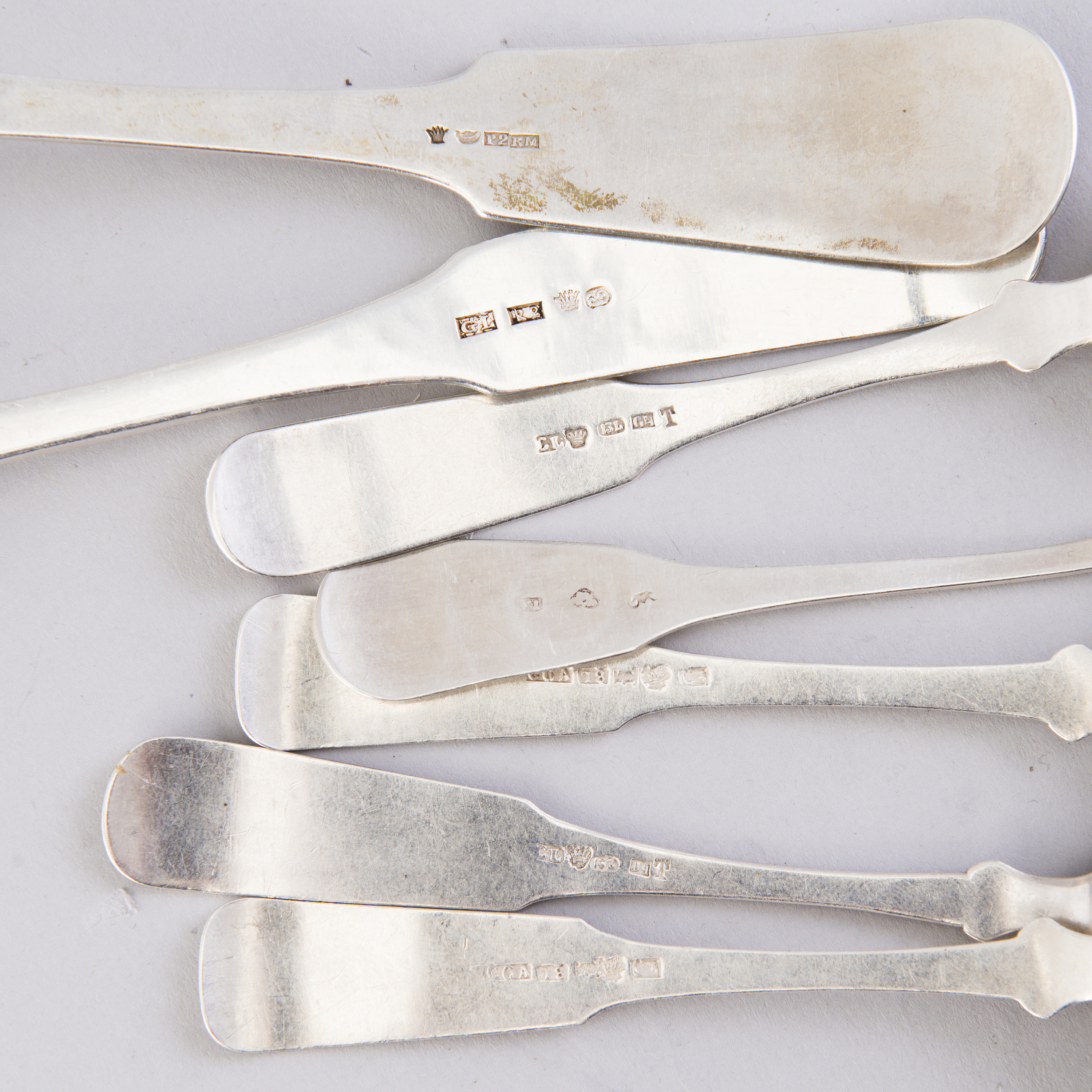 Silver cutlery with sea shell decoration, totally 27 pcs, Finnish ...