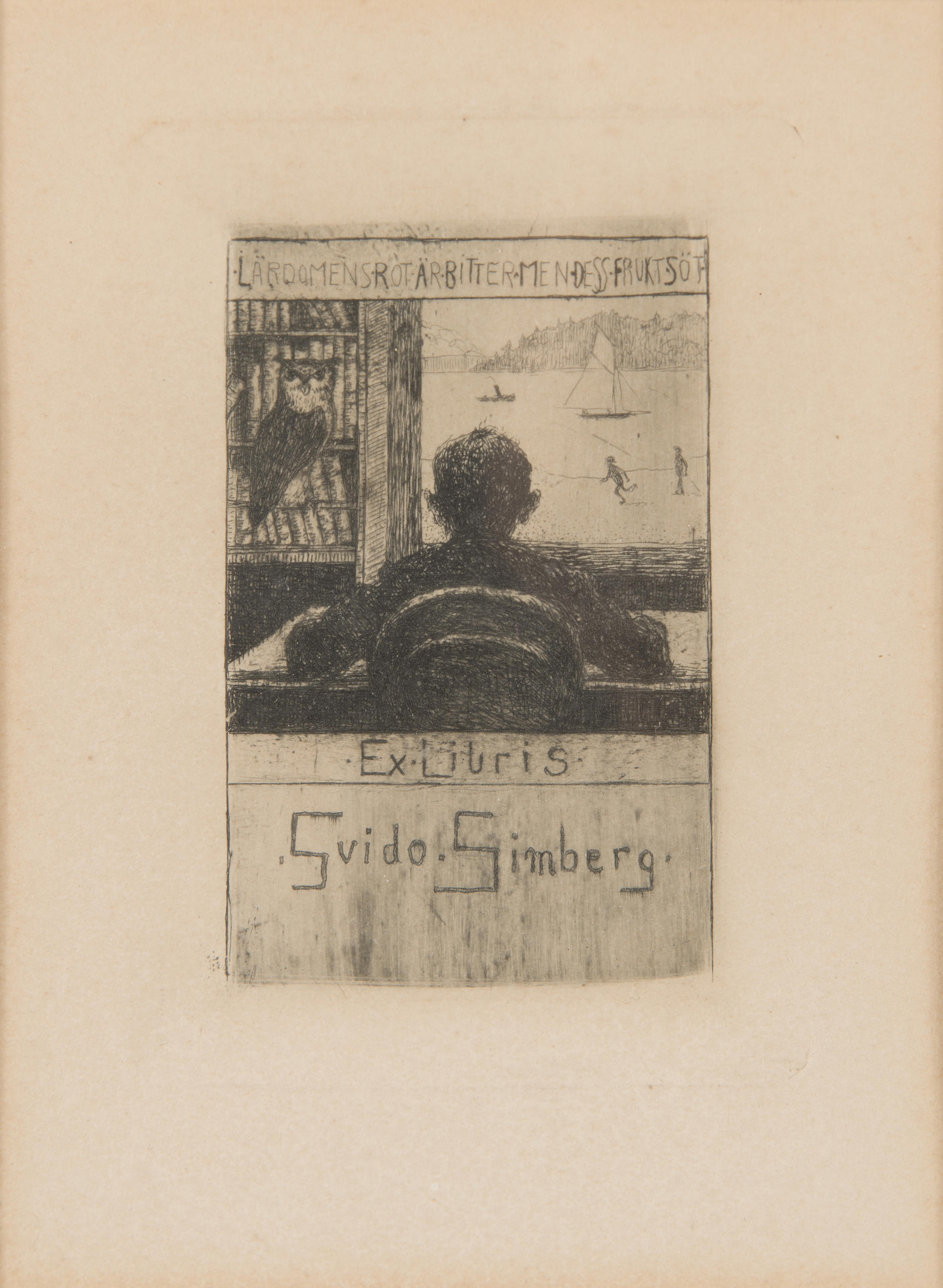 HUGO SIMBERG, viivasyövytys, ei signeerattu. - Bukowskis