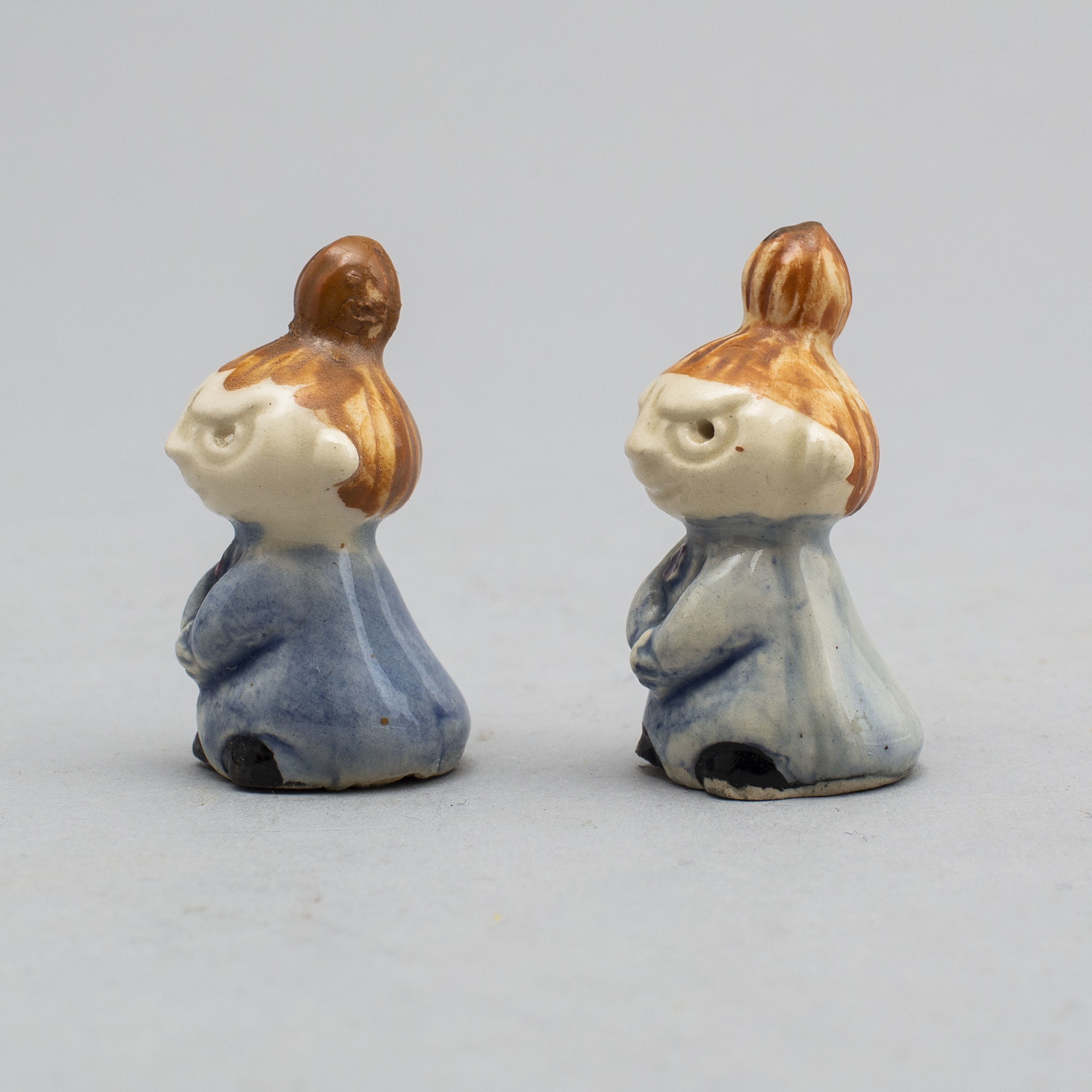 SIGNE HAMMARSTEN-JANSSON, muminfigurer 9 st, keramik, Arabia 1950-tal ...