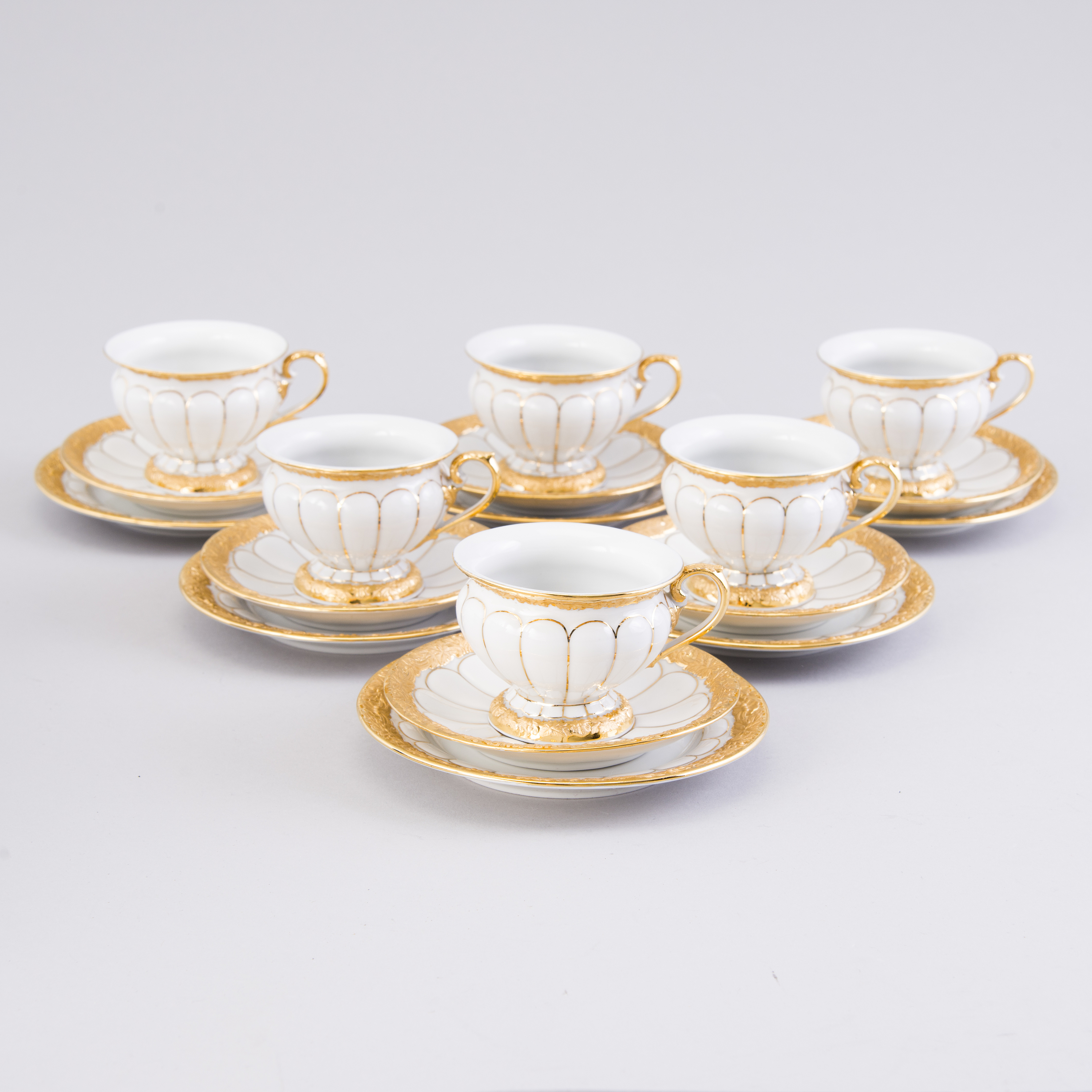 A 12-piece porcelain coffee set by Meissen, latter half of 20th Century ...