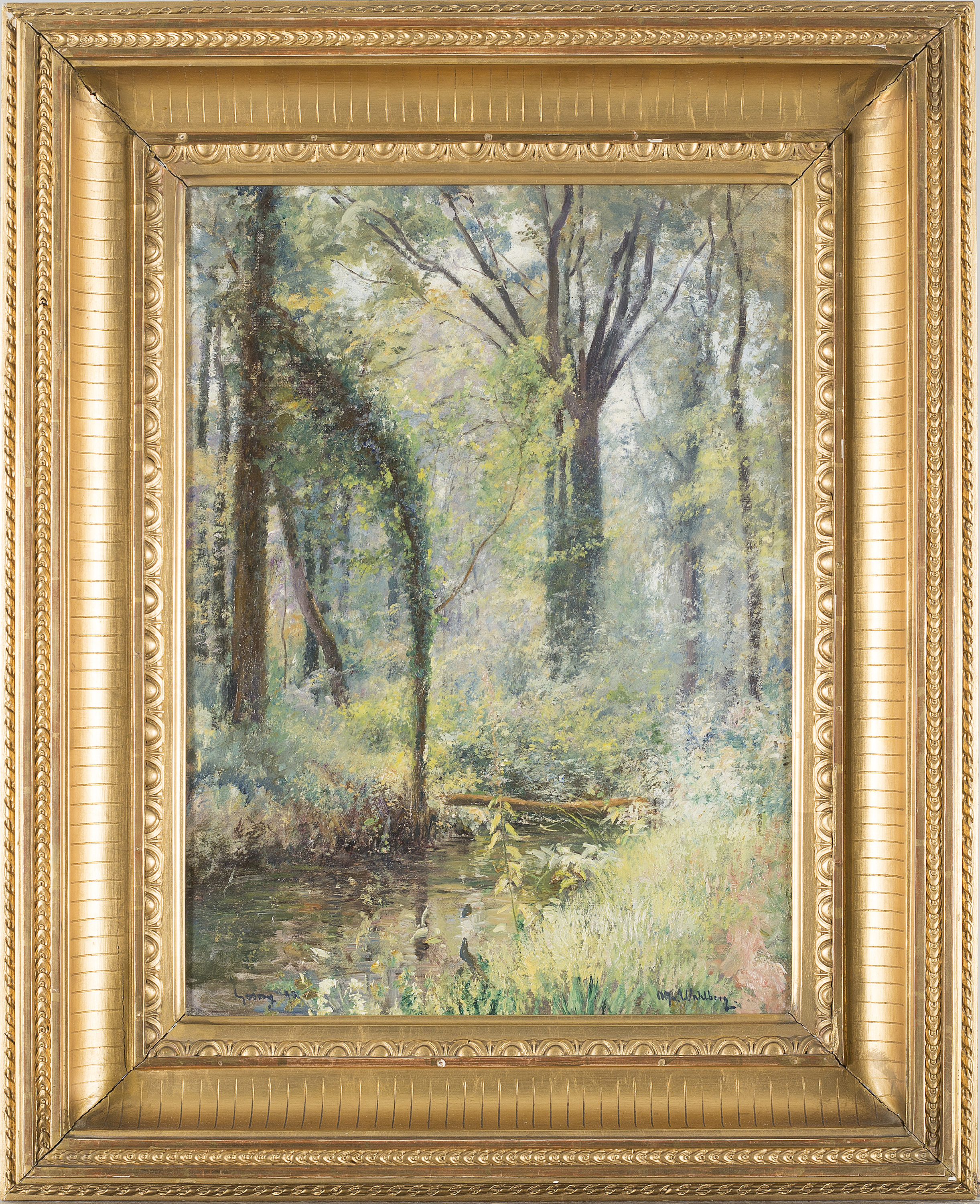 ALFRED WAHLBERG, oil on canvas. - Bukowskis