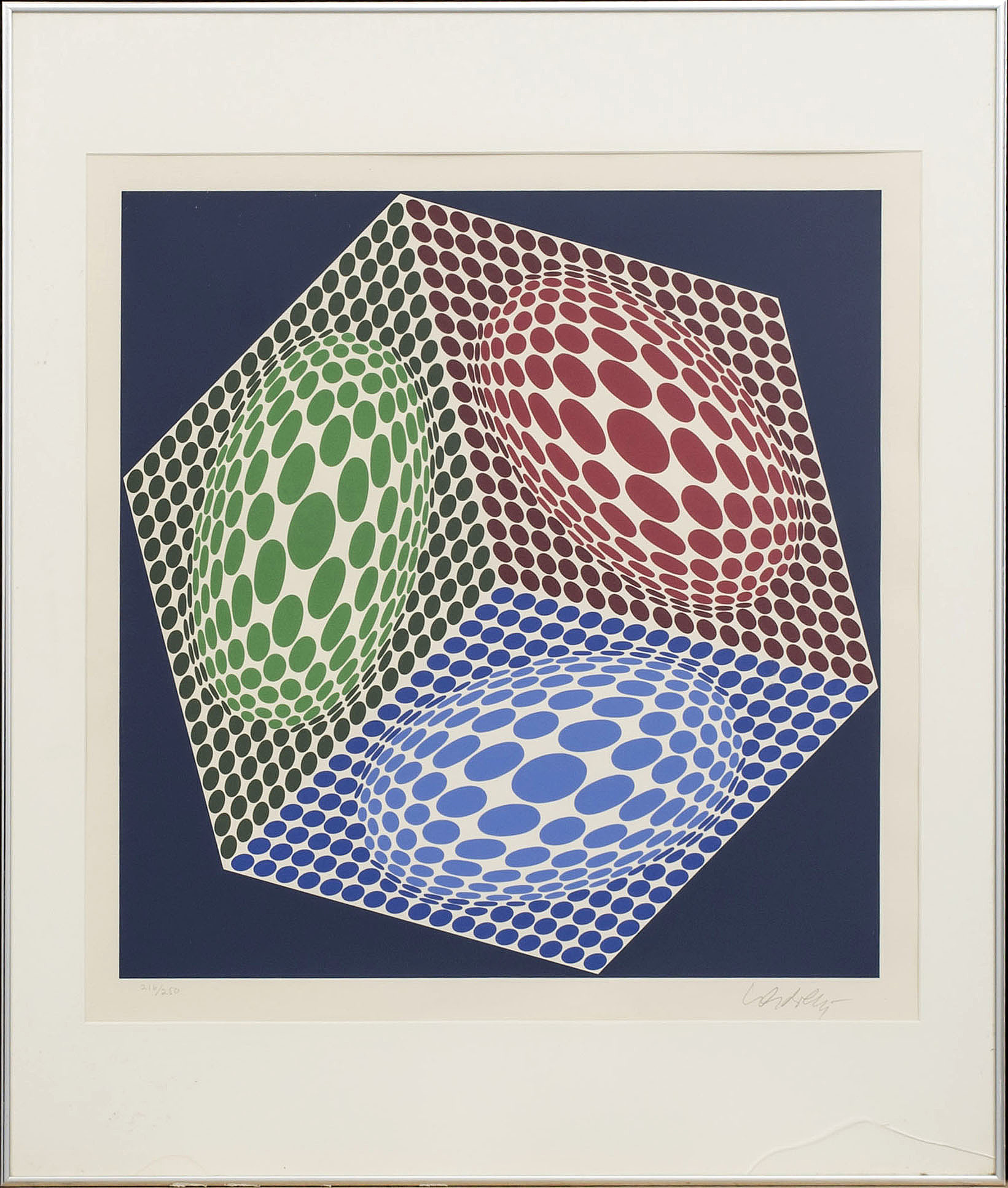 VICTOR VASARELY, färgserigrafi, numrerad 216/250 samt signerad. - Bukowskis