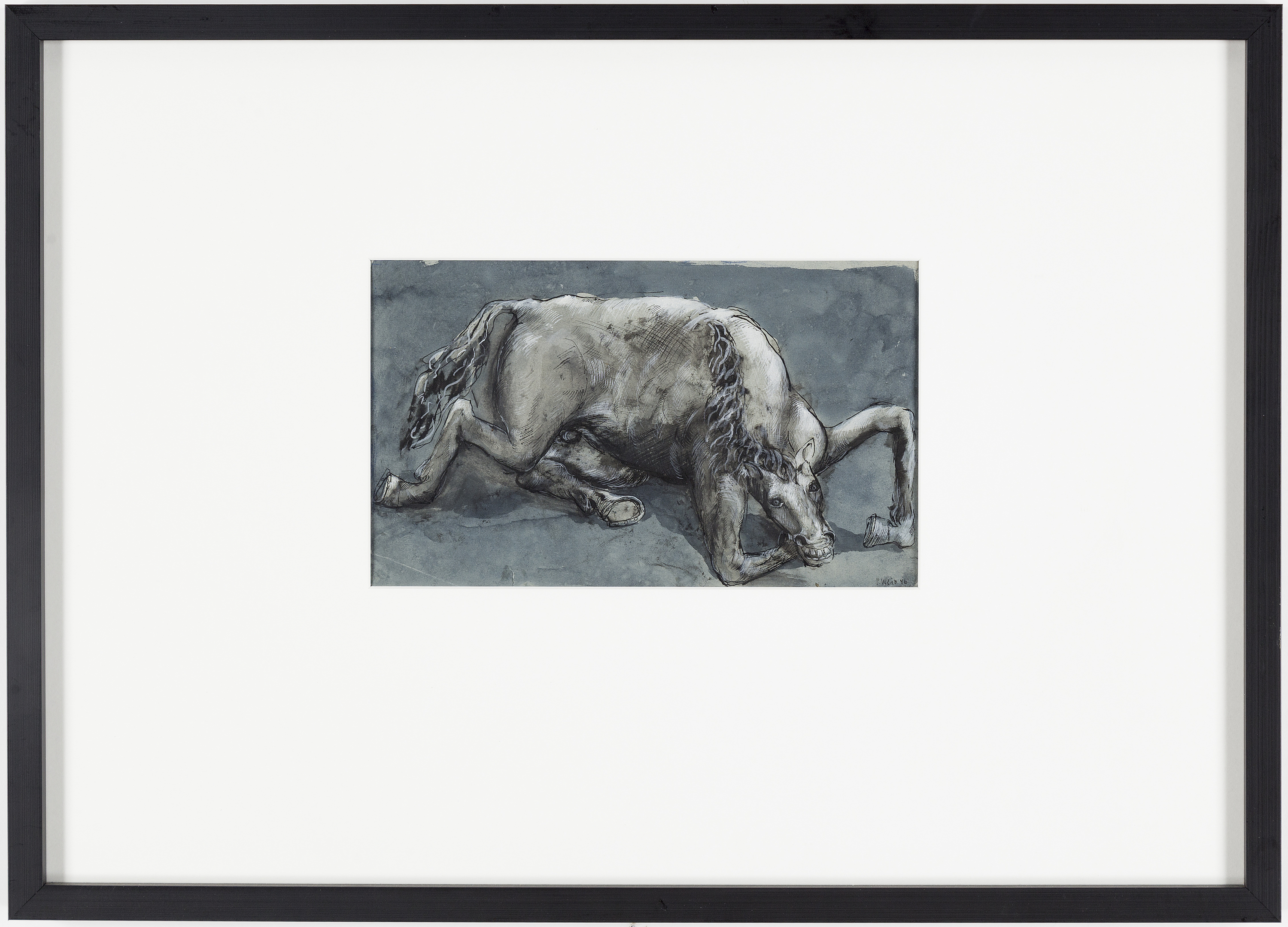 PETER WEISS, mixed media on paper, signed and dated 46. - Bukowskis