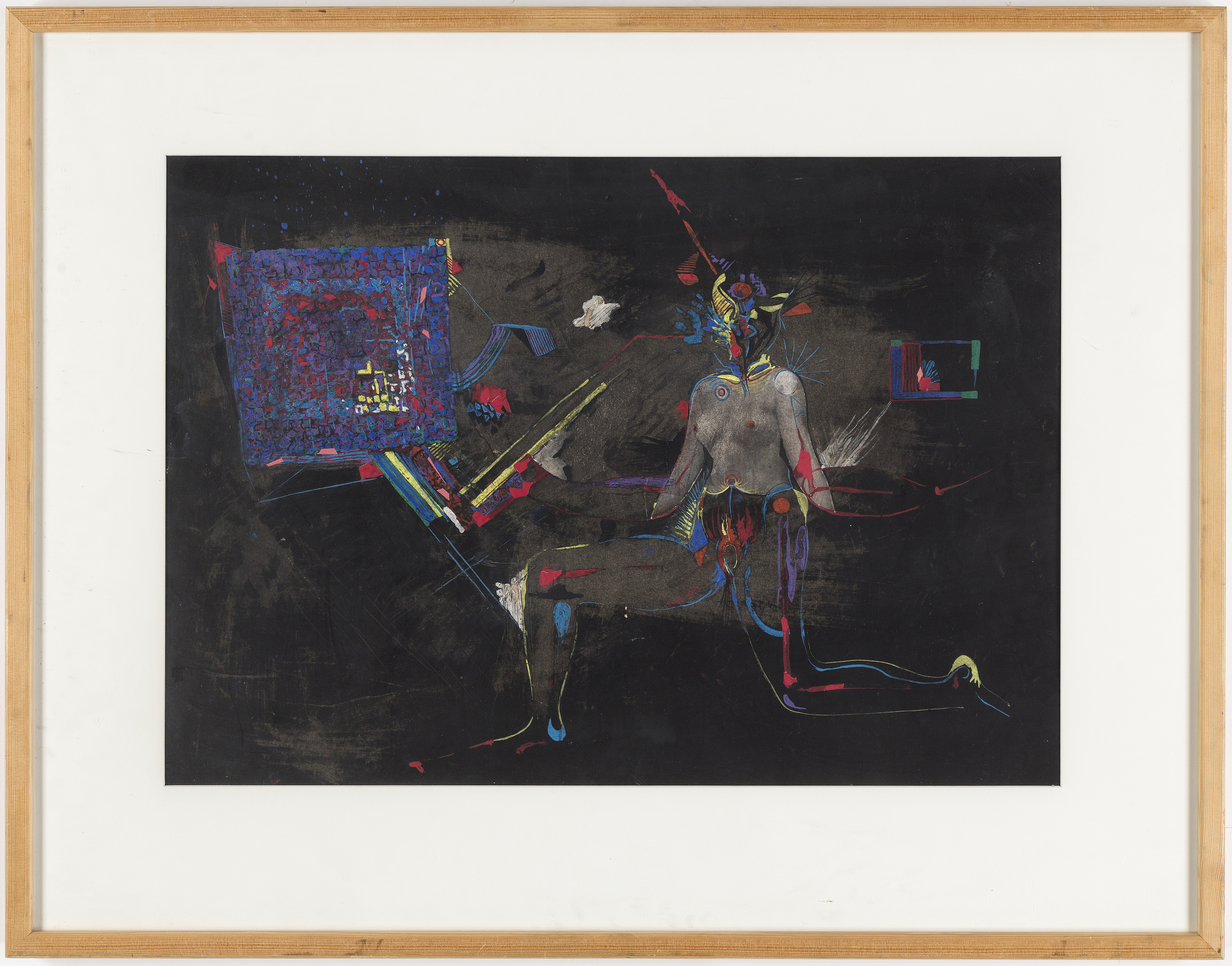 PETER WEISS, collage and mixed media on paper. - Bukowskis