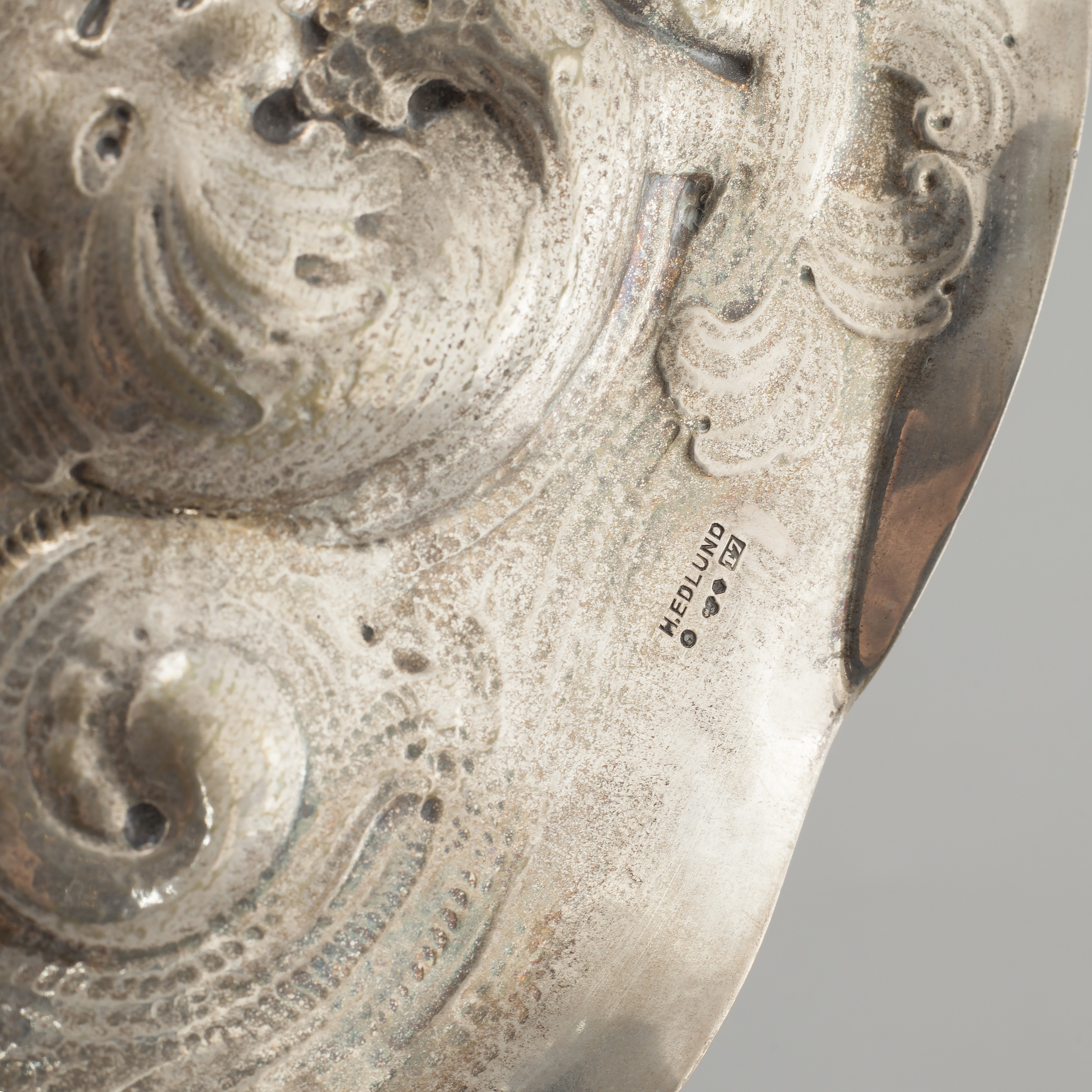 BRICKA, silver, H. Edlund, Stockholm, 1921. - Bukowskis