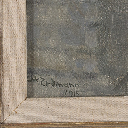 AXEL ERDMANN, olja på duk, signerad och daterad 1915. - Bukowskis