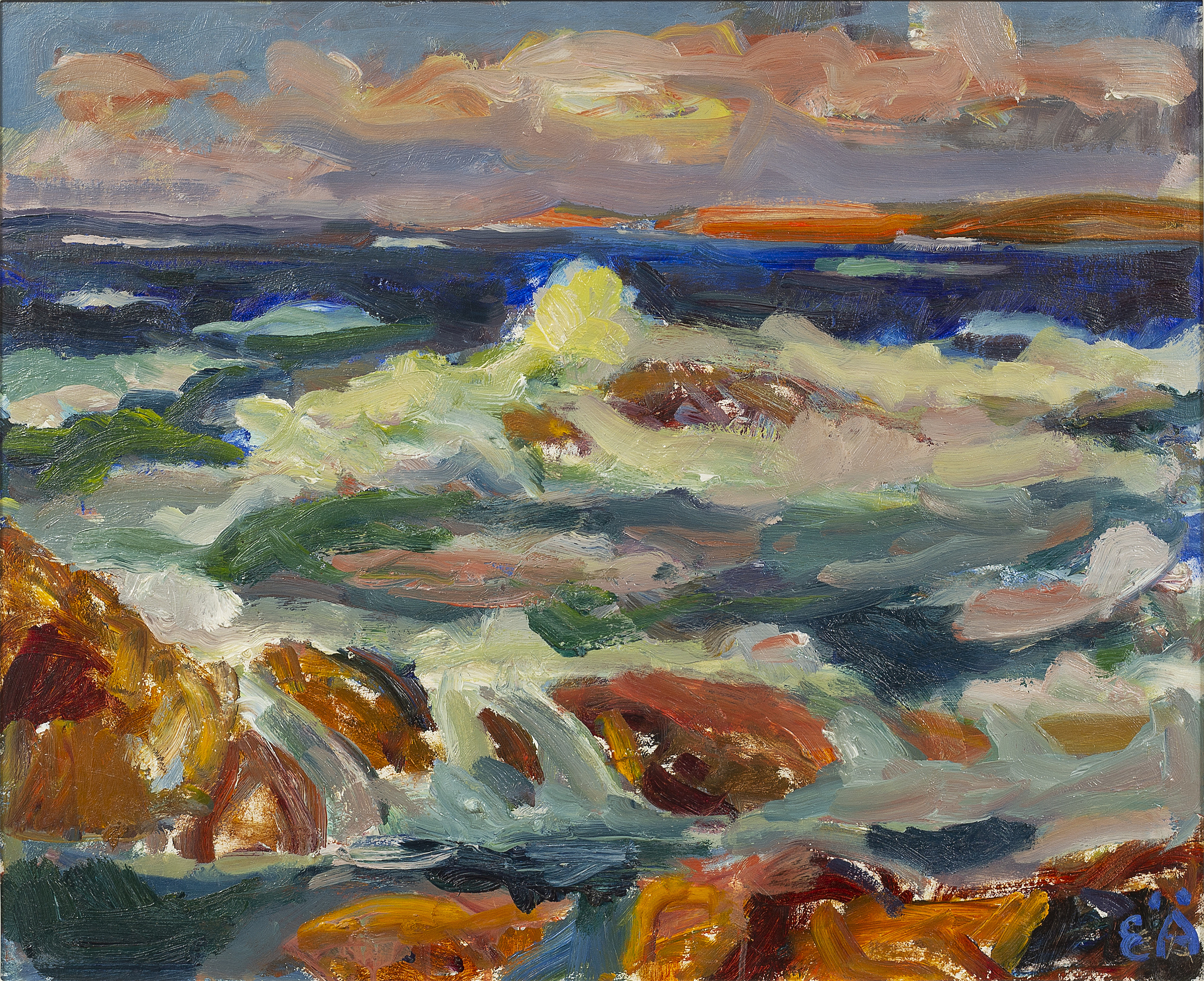 ERLING ÄRLINGSSON, oil on panel, monogram signed. - Bukowskis