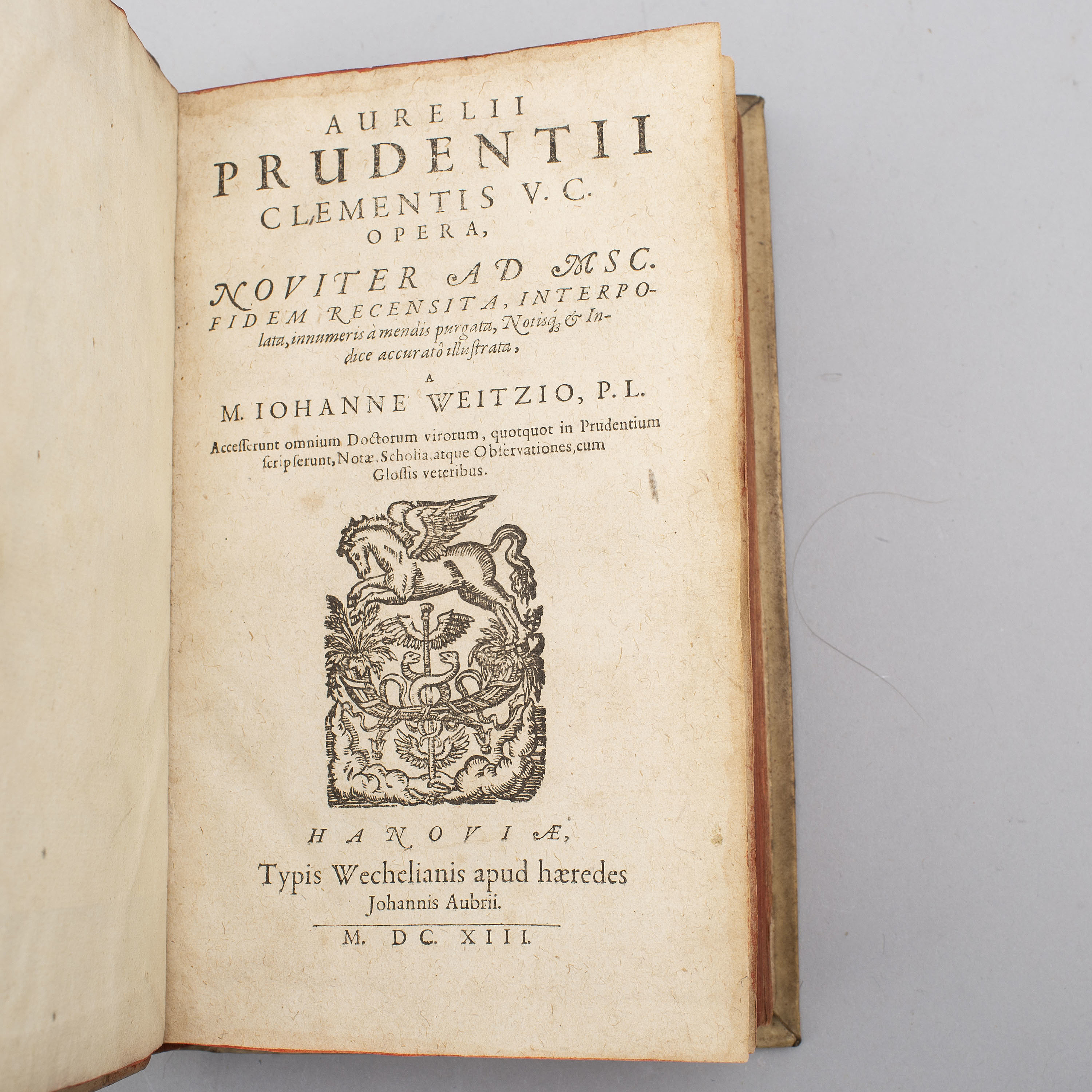 BOK, The works of Prudentius, two editions, 1613 & 1667. - Bukowskis