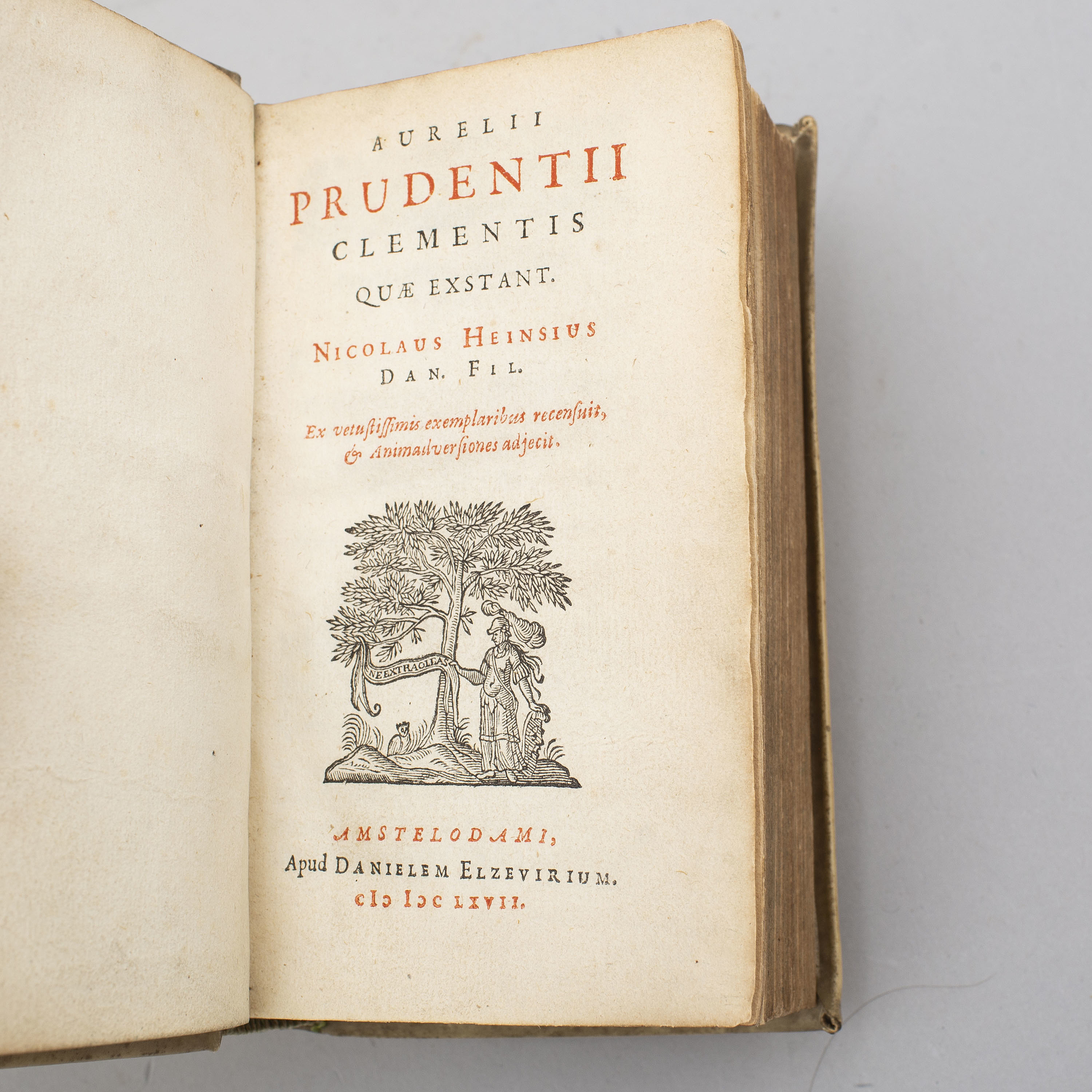 BOK, The works of Prudentius, two editions, 1613 & 1667. - Bukowskis