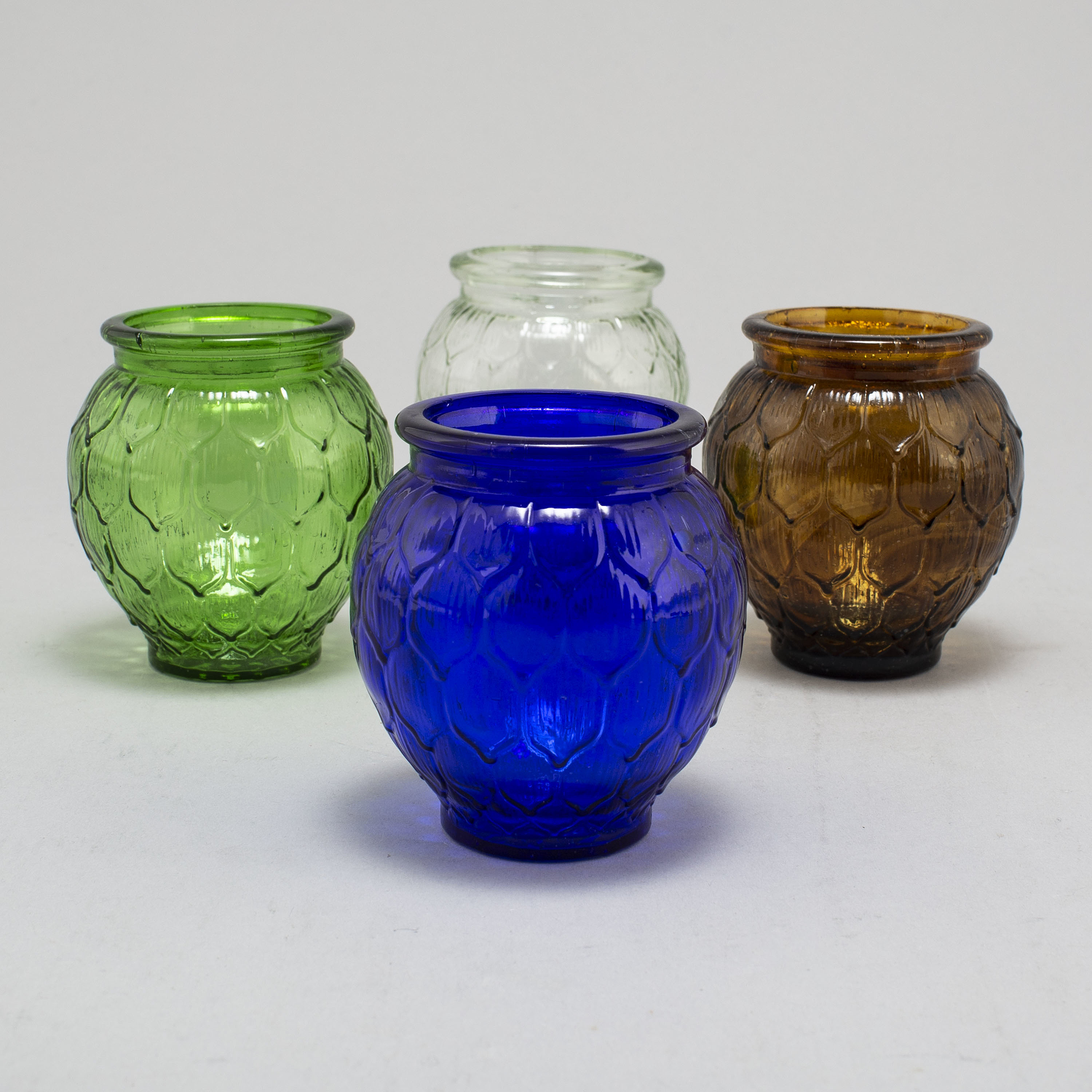 Four glass glass lanterns by Alf Wallander, Kosta. - Bukowskis