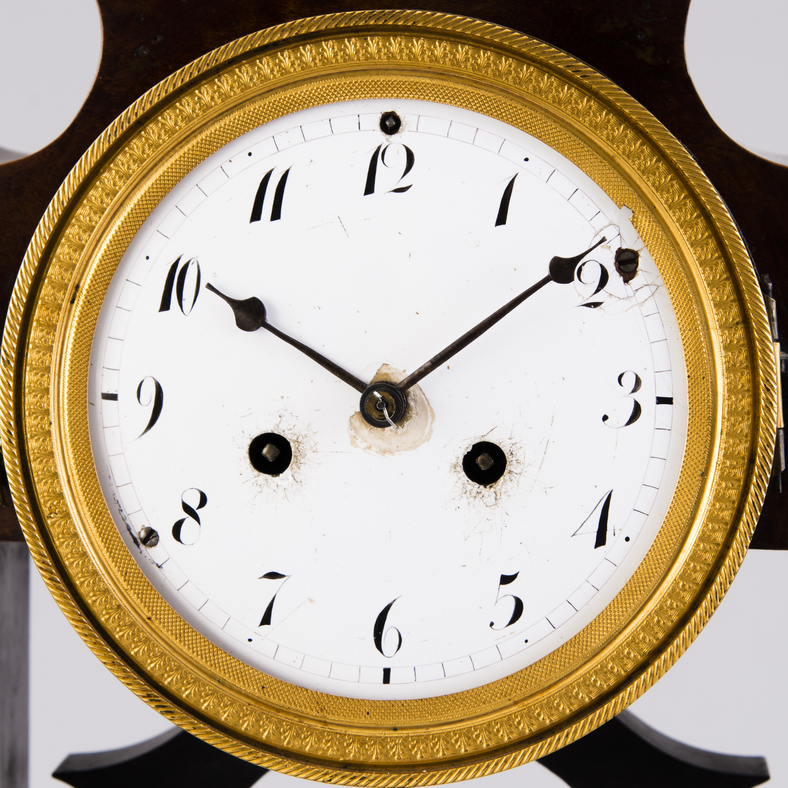 A mid-19th Century Biedermeier mantel clock. - Bukowskis