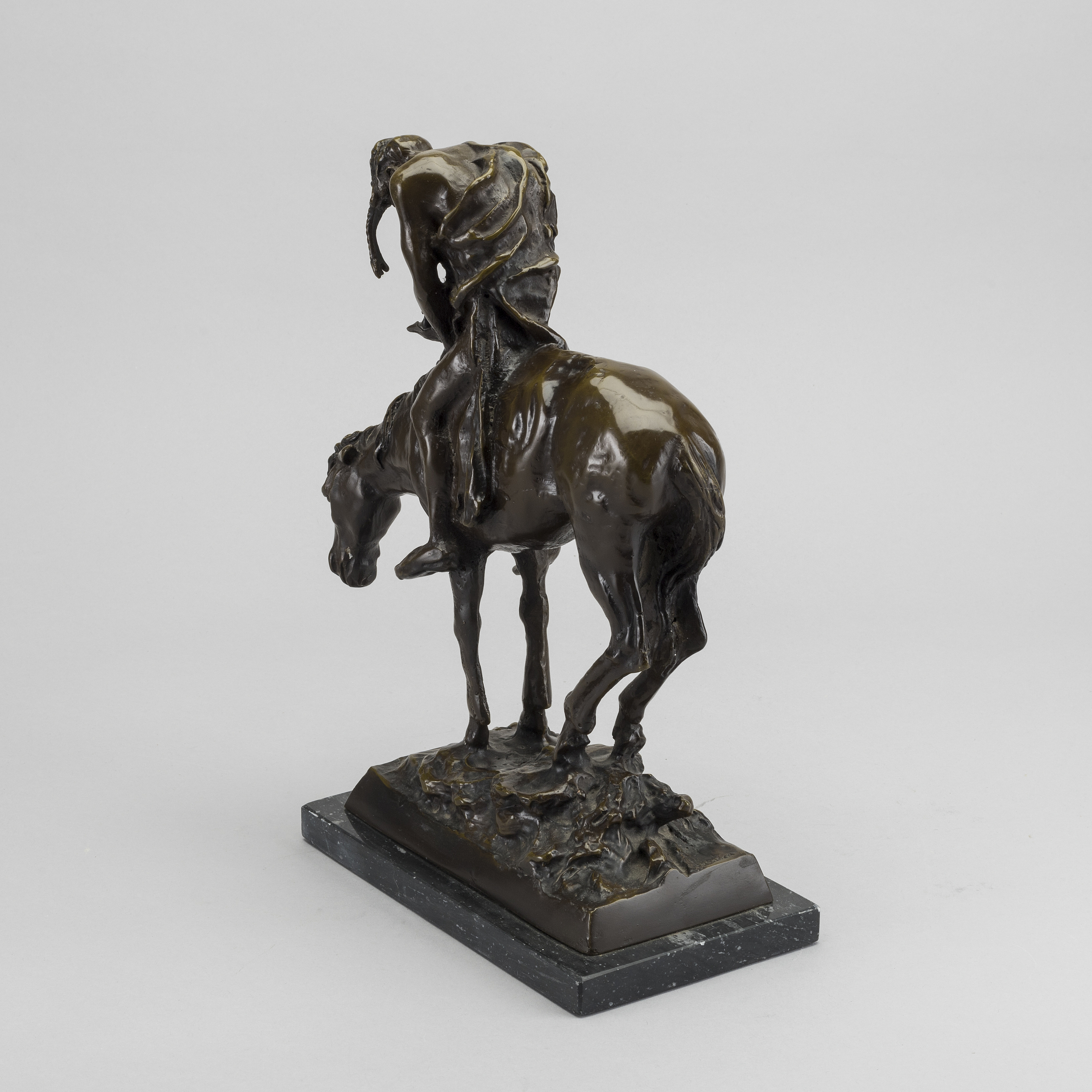 JAMES EARLE FRASER, skulptur efter patinerad brons. - Bukowskis