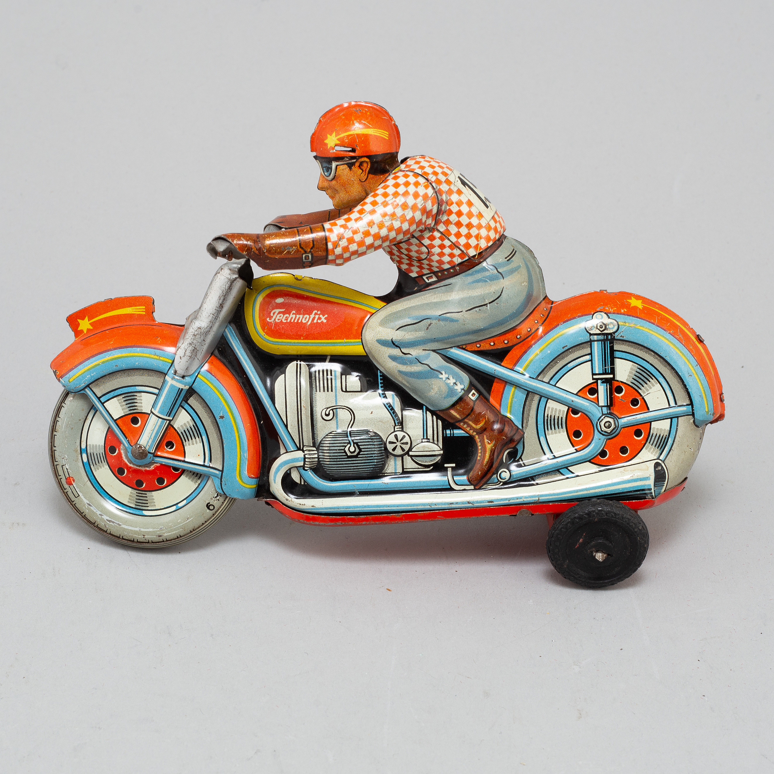 TECHNOFIX a tin motorcycle, Germany ca 1950. - Bukowskis