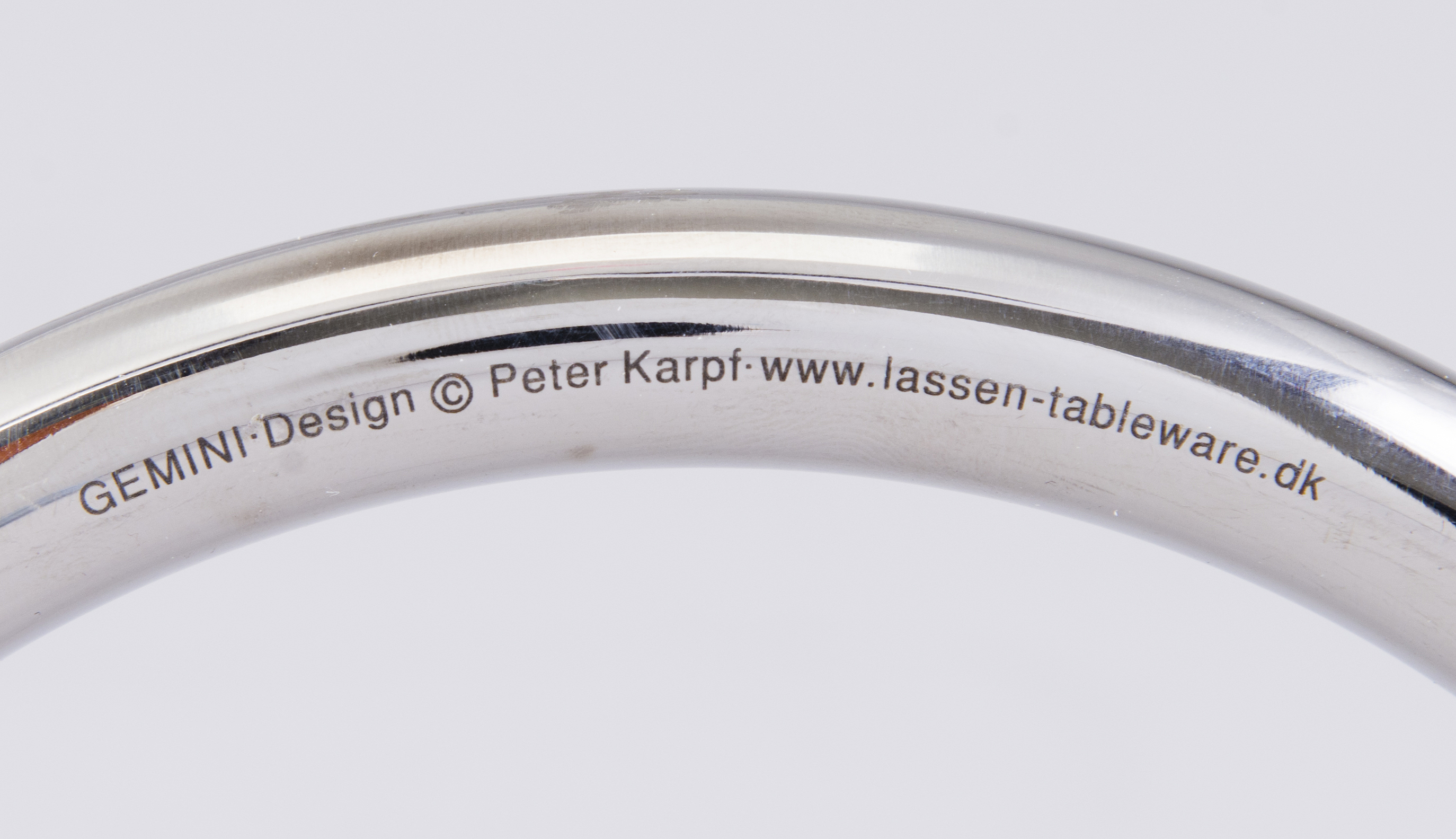 PETER KARPF, Four Danish 'Gemini' steel double candleholders for ...
